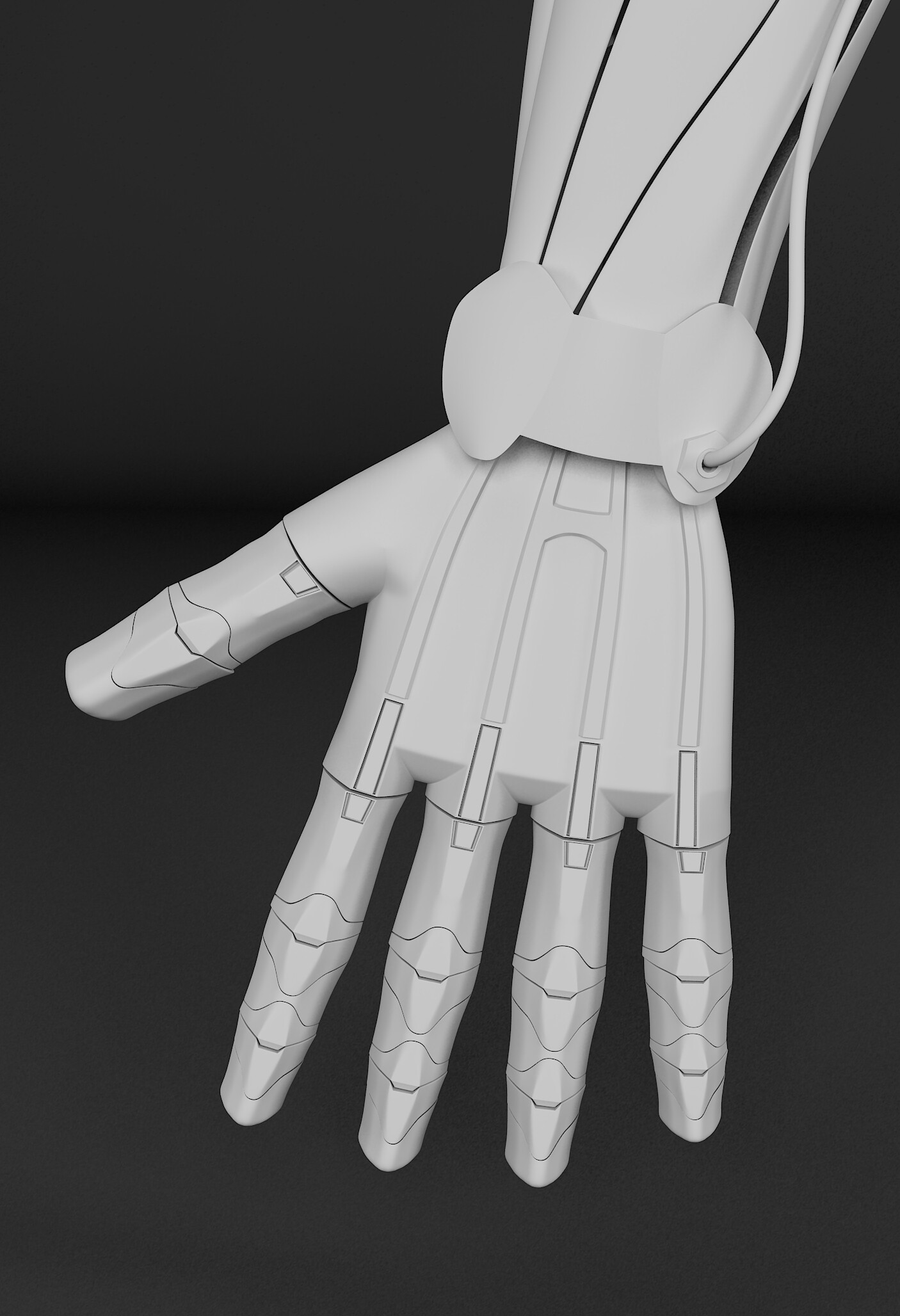 Sarath P - Sci Fi Robotic Hand 3D Model