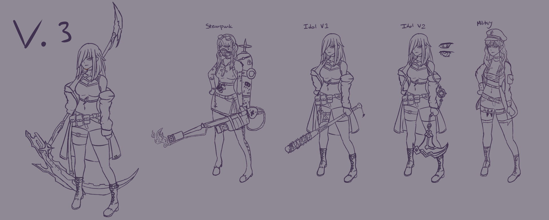 Nicholas Teoh (Sh1ndori) - Combat Idol - Character Design