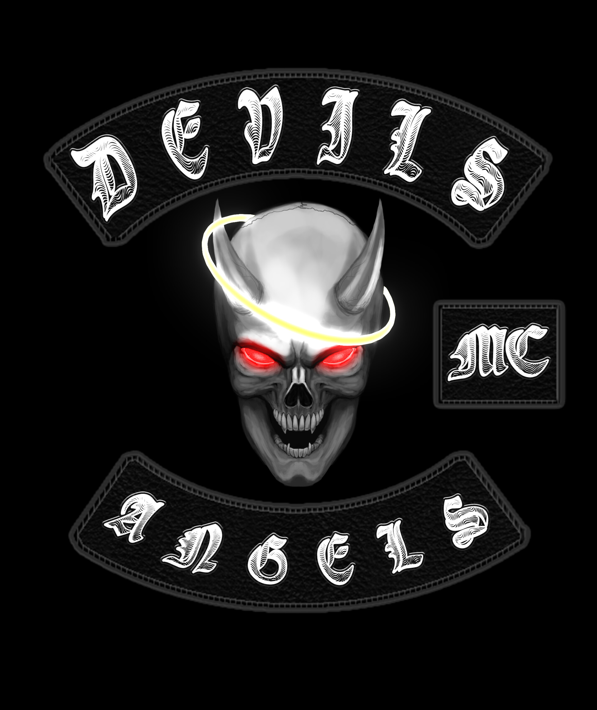 ArtStation - Devils Angels Skull