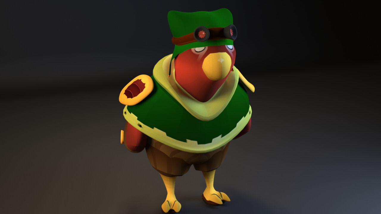 ArtStation - Low Poly Delivery Bird