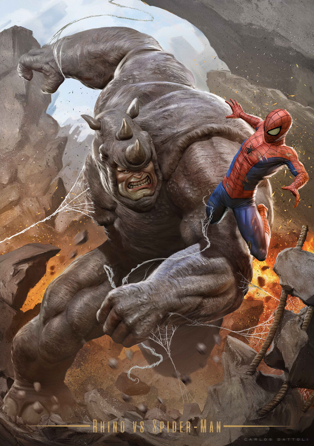 Spiderman Vs Rhino