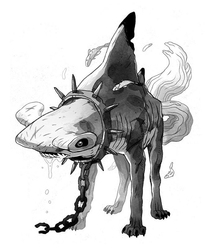 dogshark drawing