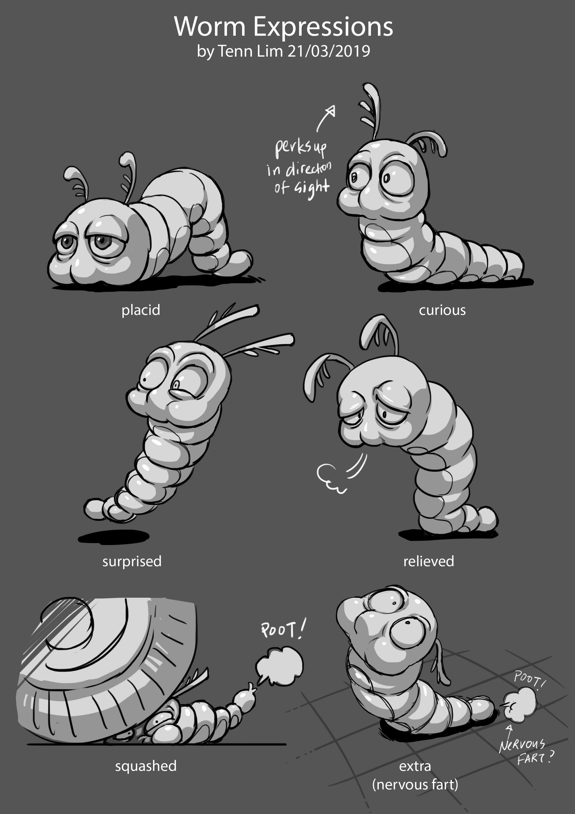 ArtStation - The Bounty Hunter: Worm Facial Expressions