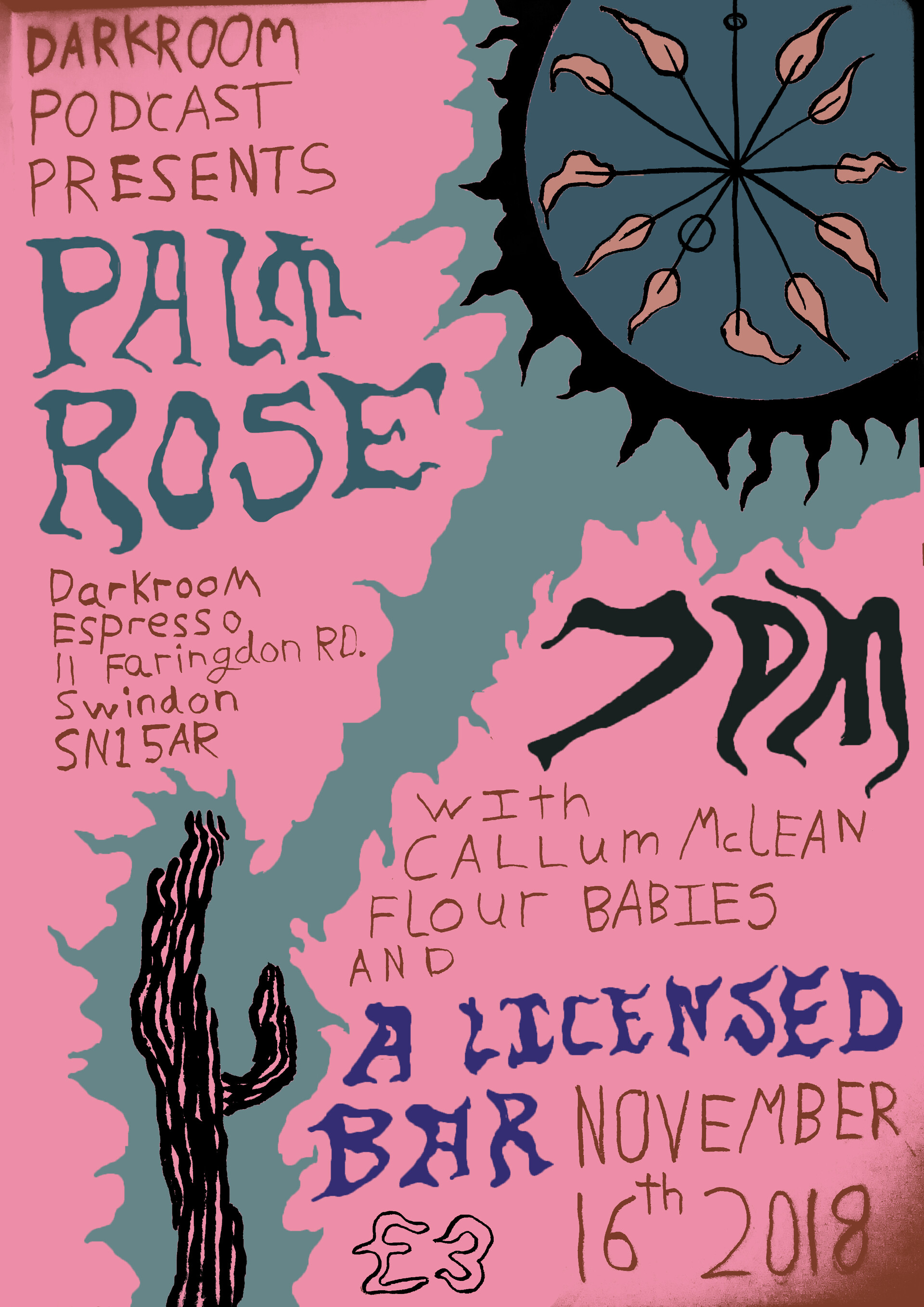 James Osborn - Palm Rose (Gig Poster)