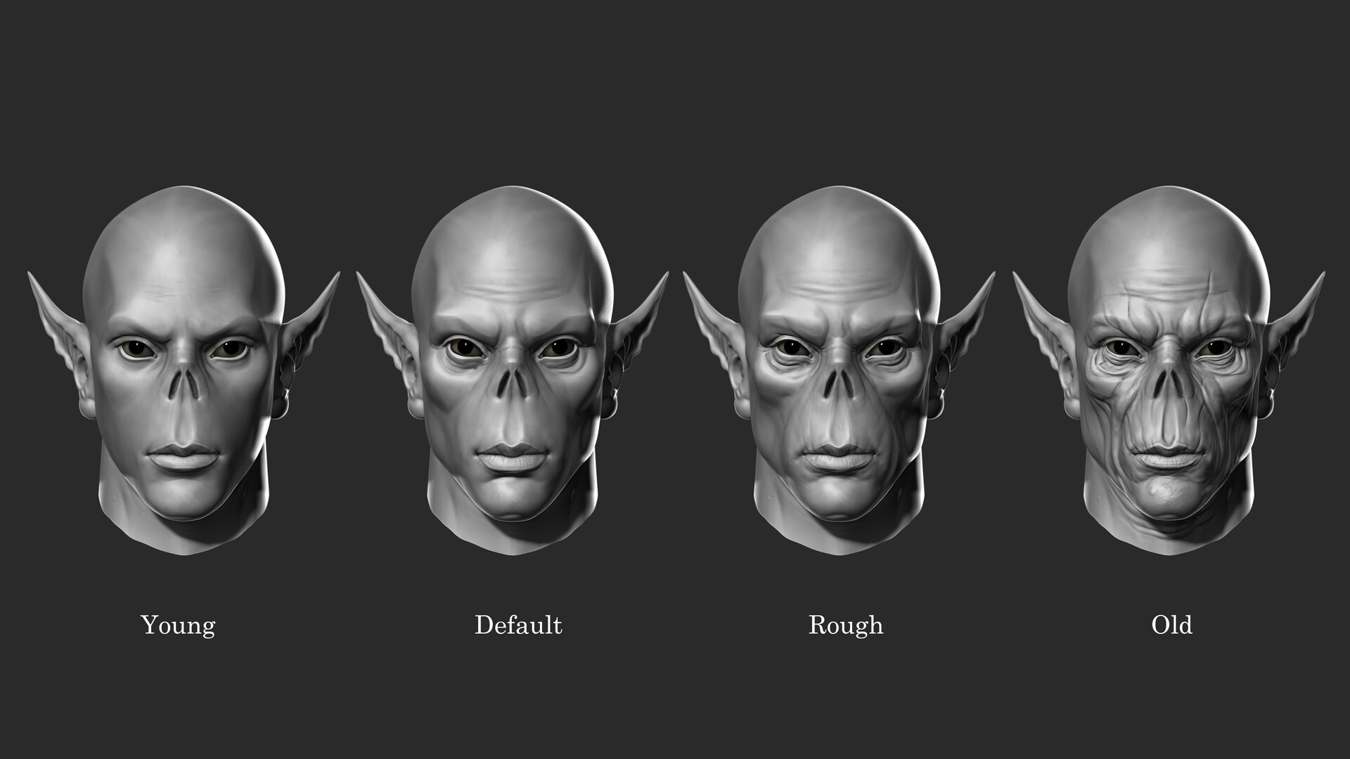 Noa Sears - Neverwinter: Gith Face Variants