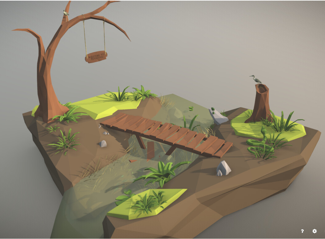 ArtStation - Low Poly Swamp
