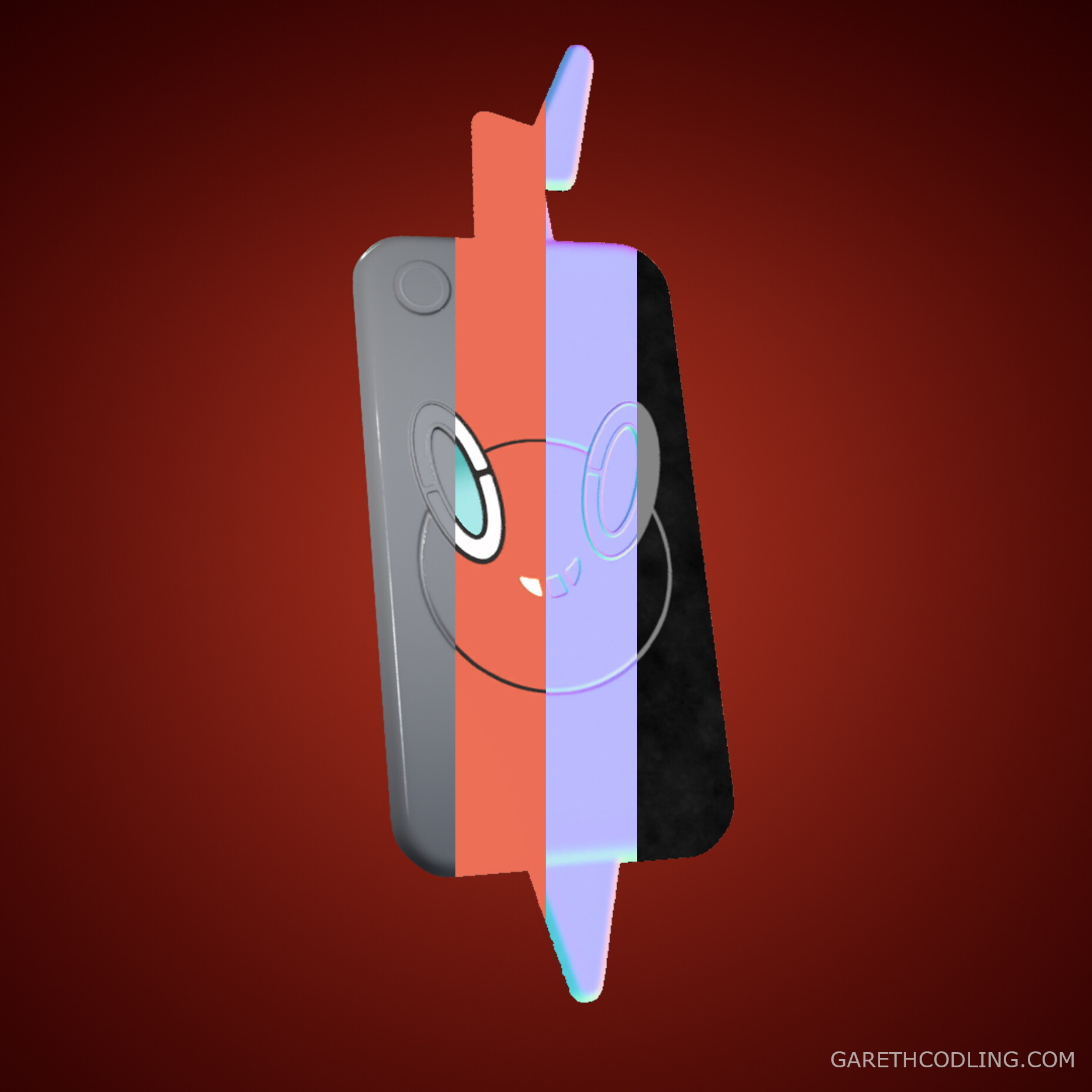 Gareth Codling-Bray - Rotom Phone - Substance Designer