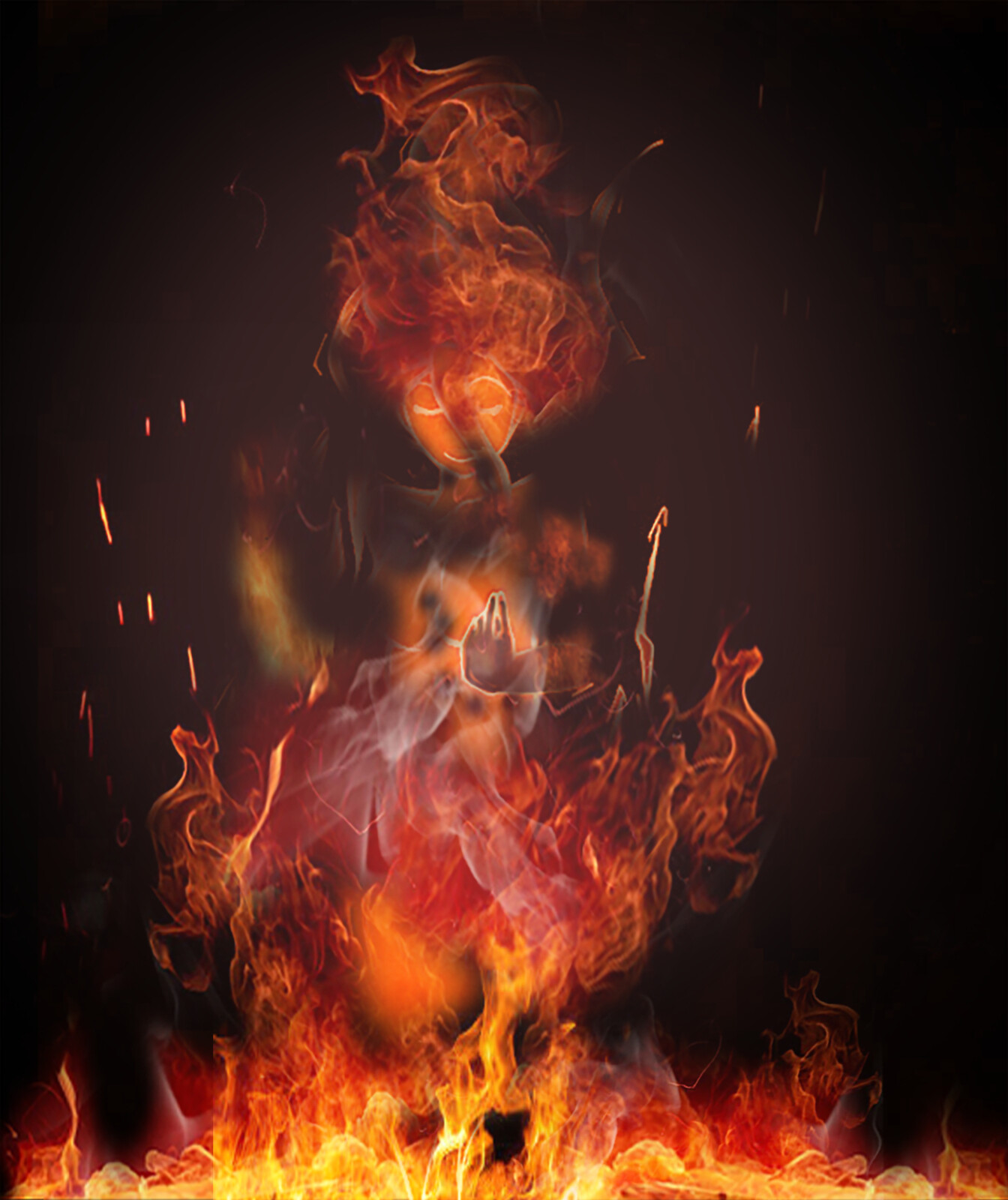 Nicolas Rodriguez - Woman in fire Project in Realism