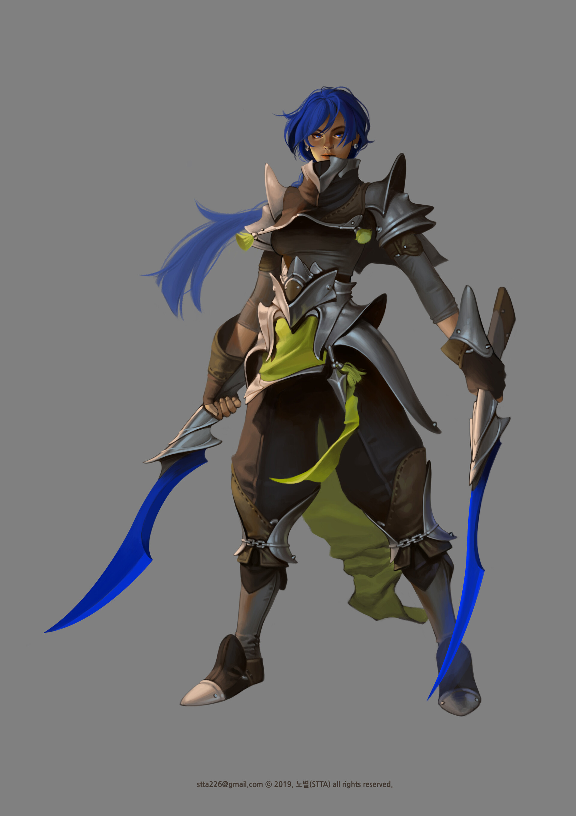 ArtStation - Dual Blades Warrior