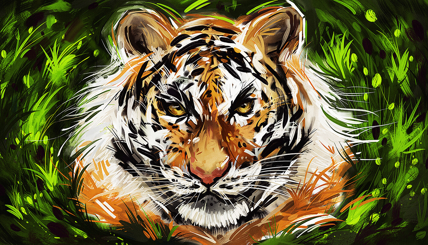 ArtStation - Wild Tiger