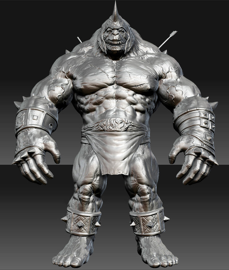 ArtStation - monster sculpting