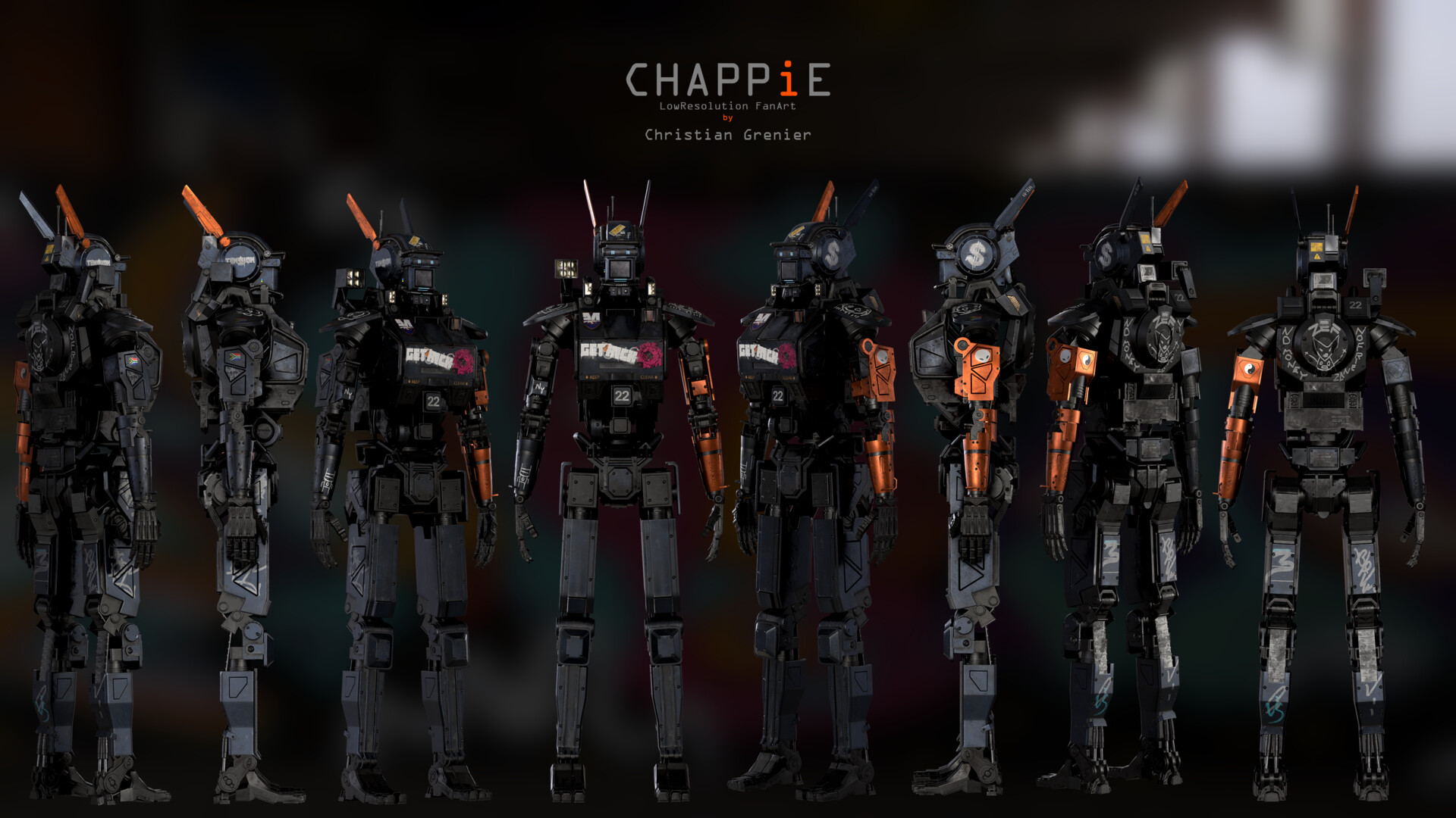 ArtStation - CHAPPIE! FanArt LowResolution Realtime Render