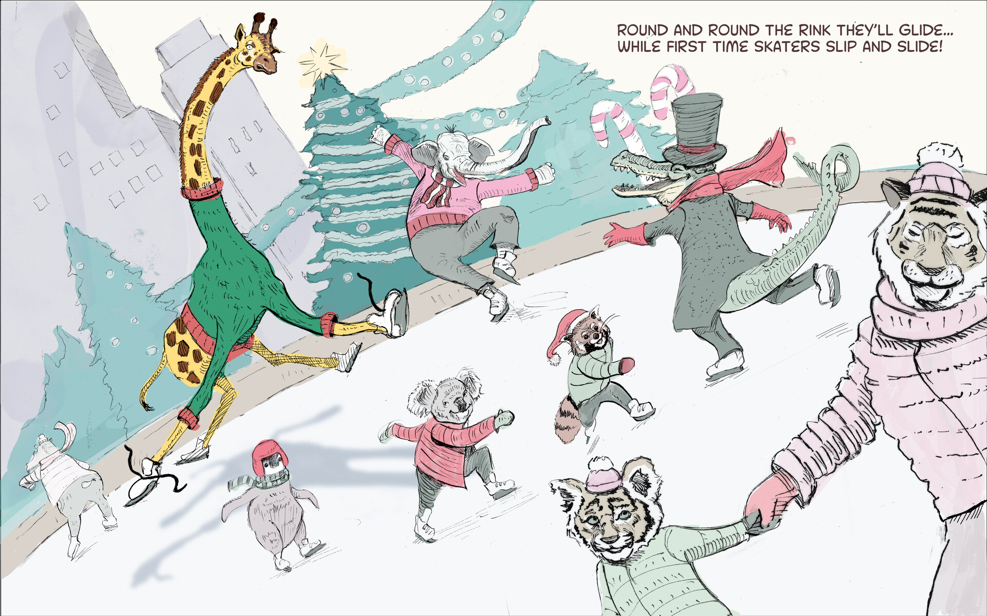 ArtStation - Animals of Rockefeller Rink