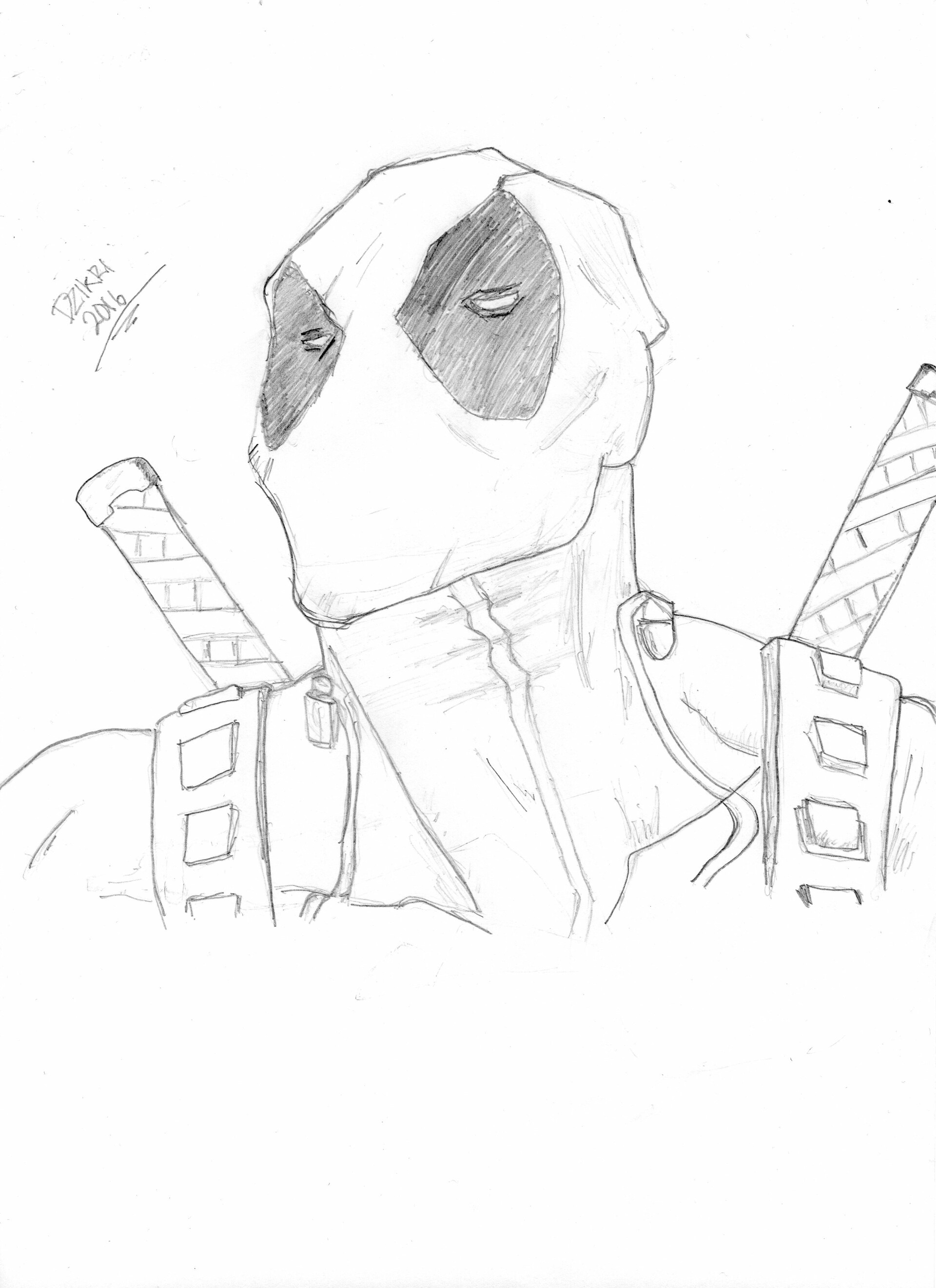 ArtStation - DeadPool sketch