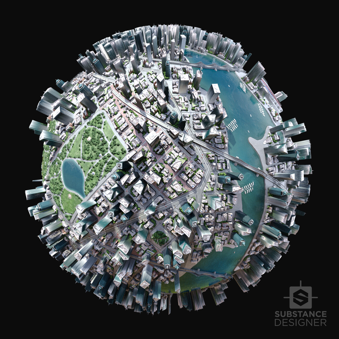 Jan Trubac - portfolio - City - Substance Designer