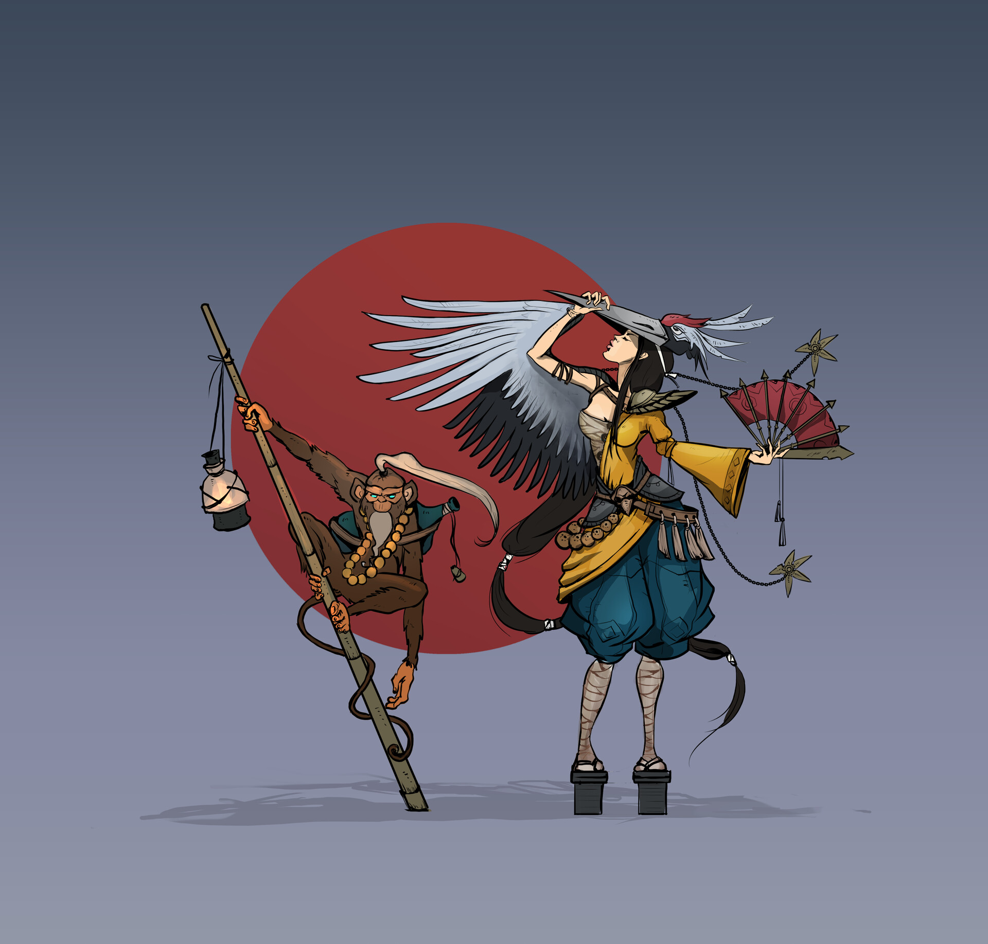 ArtStation - Drunk monk