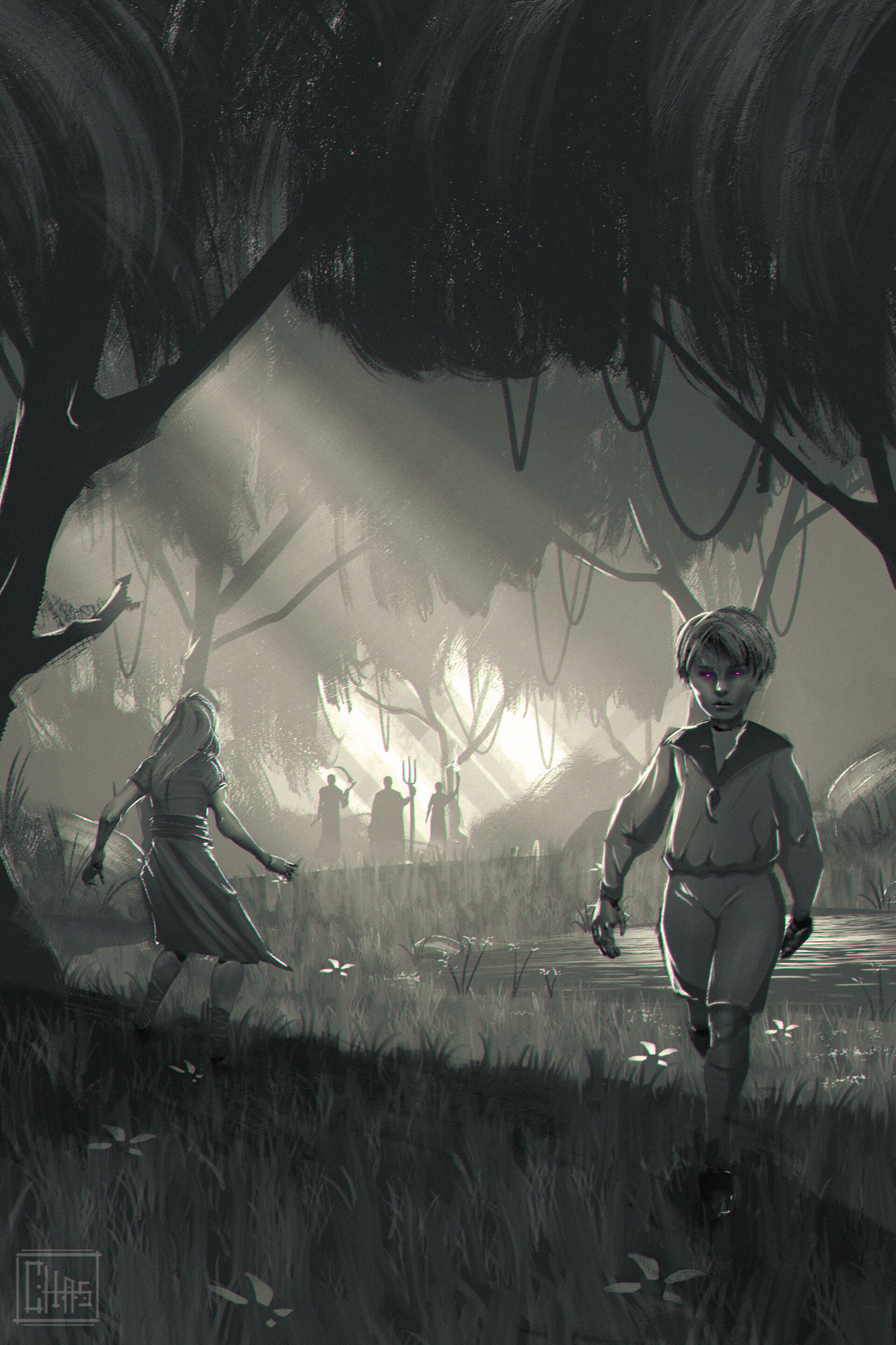 ArtStation - Kids in the forest