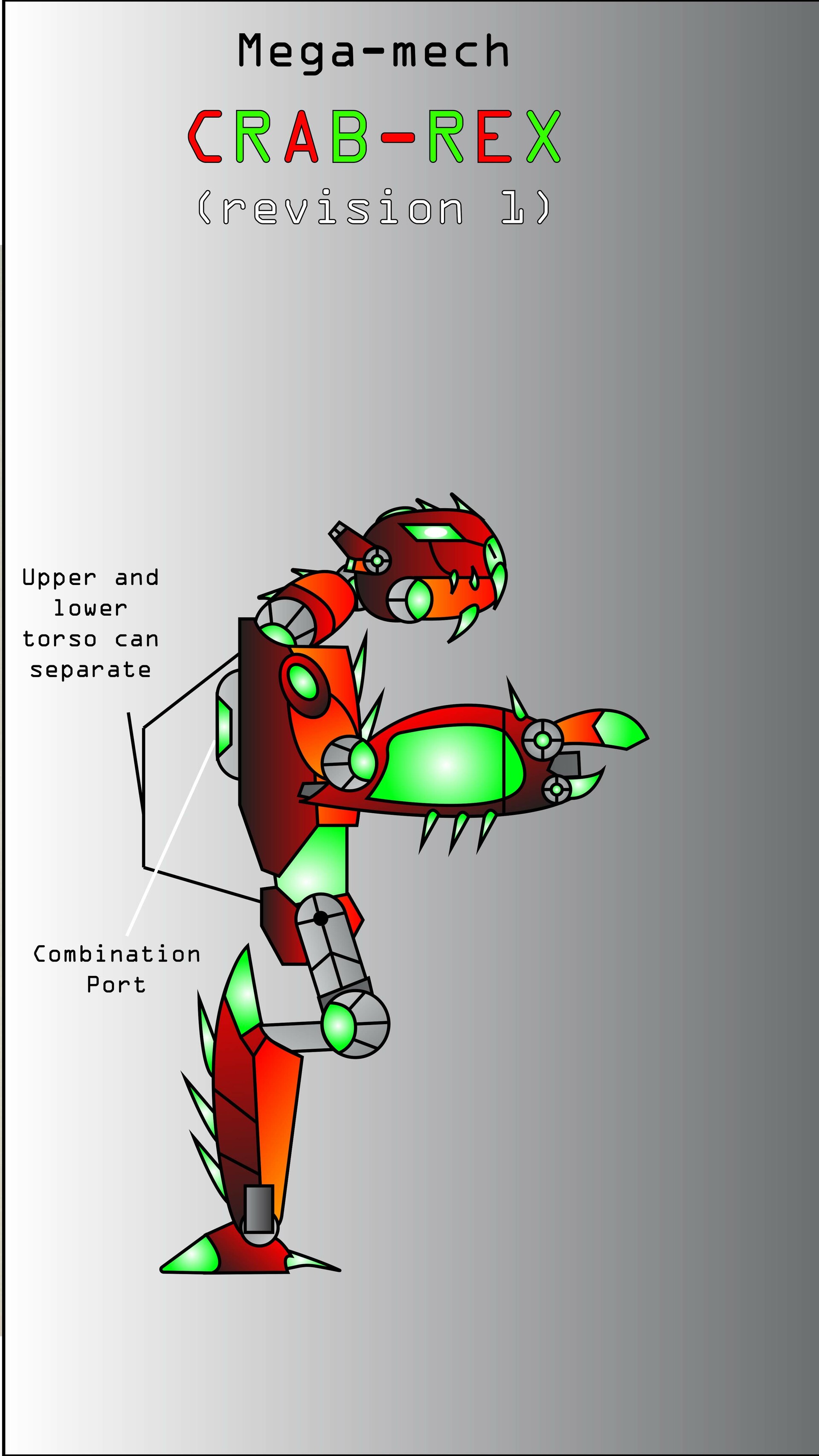ArtStation - Blazing's Mega mech:Crab-Rex