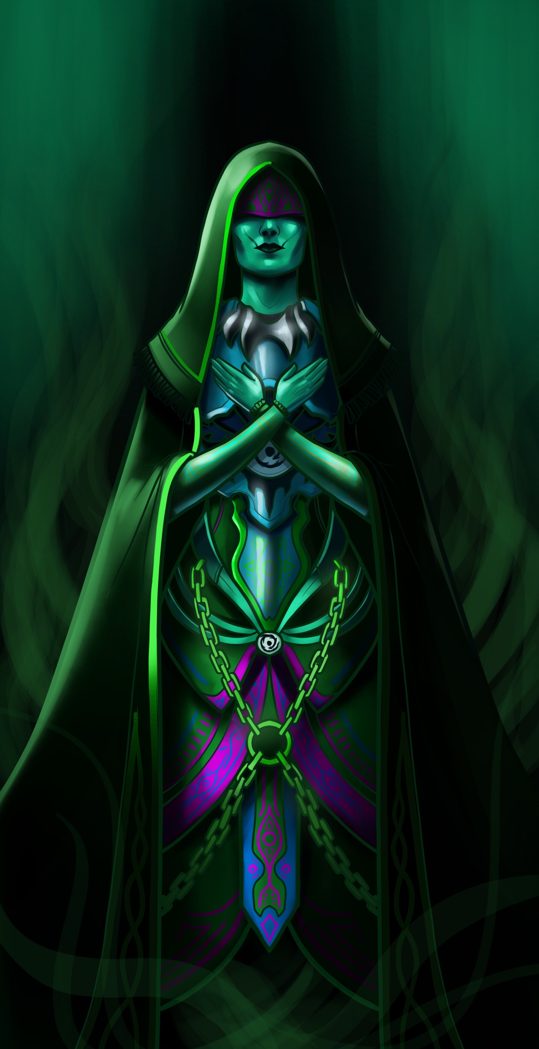 ArtStation - Azure, the Cursed One