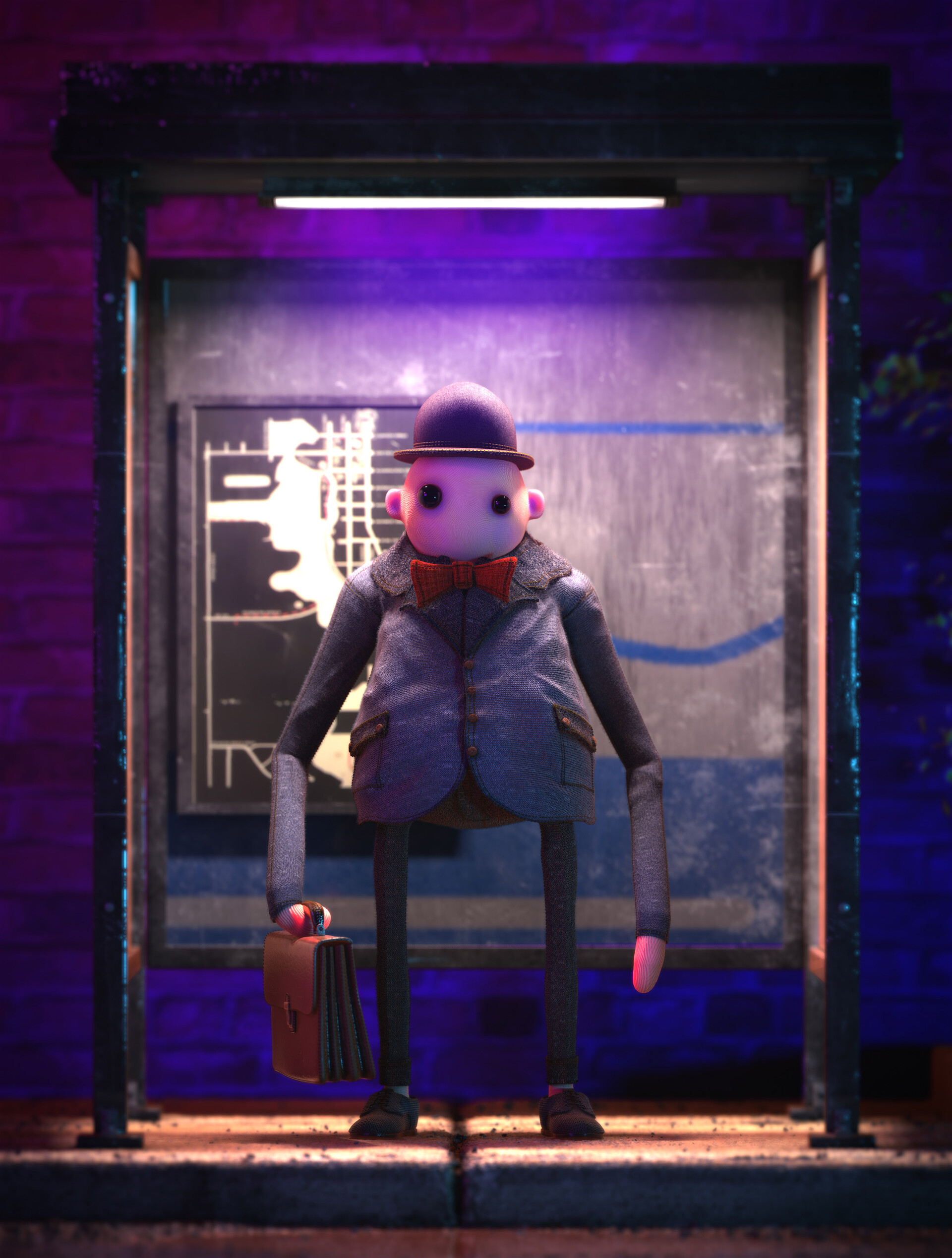 Brandon Gillespie - Waiting for the bus.