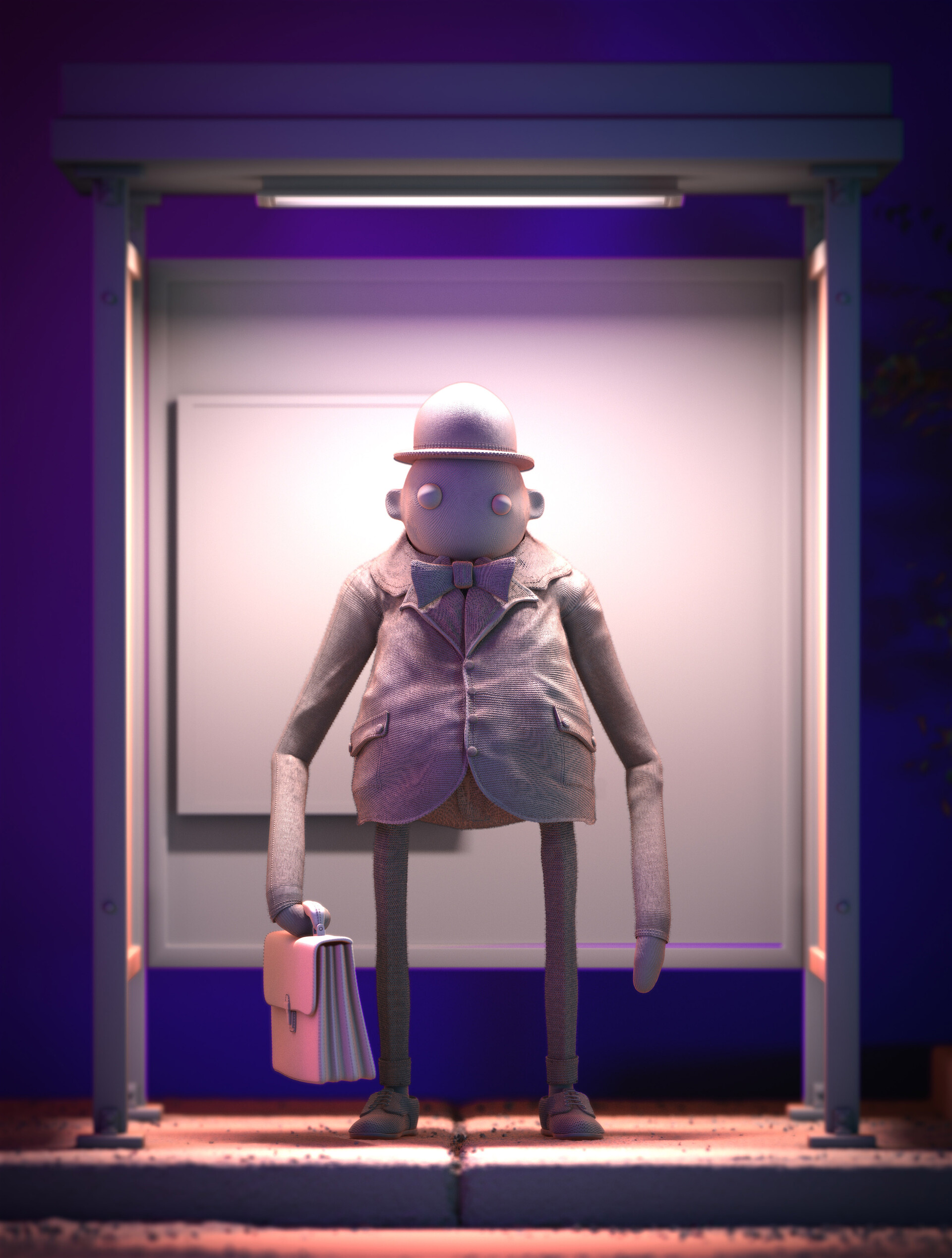 Brandon Gillespie - Waiting for the bus.