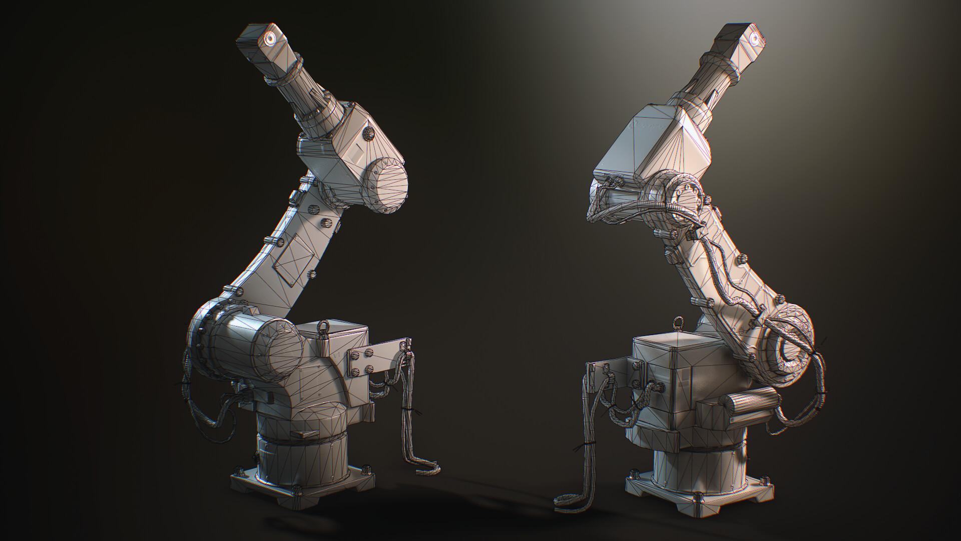 Oleksandr Sychov - Industrial Robotic Arm - Low poly Turntable