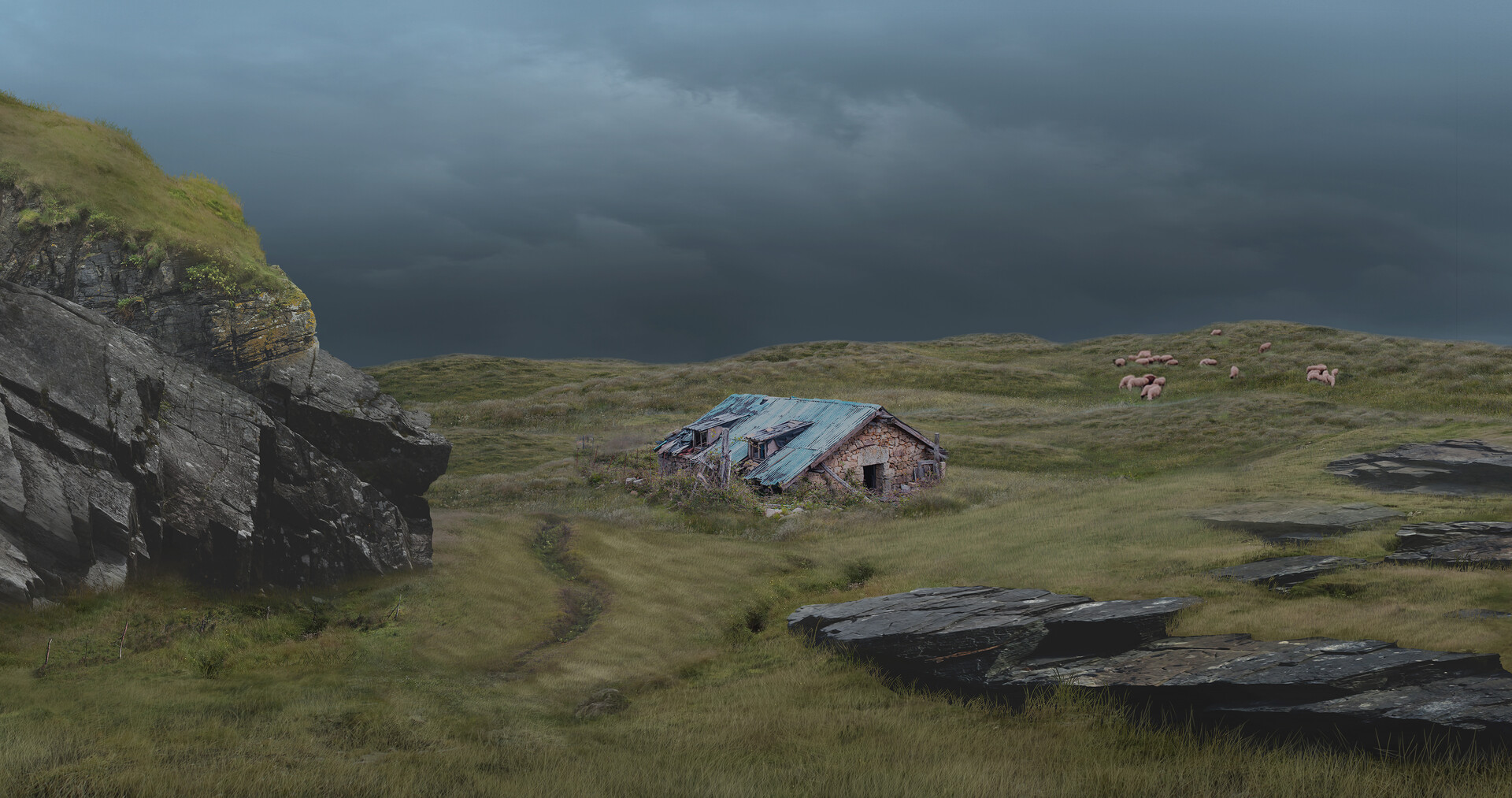 ArtStation - The lonely shack