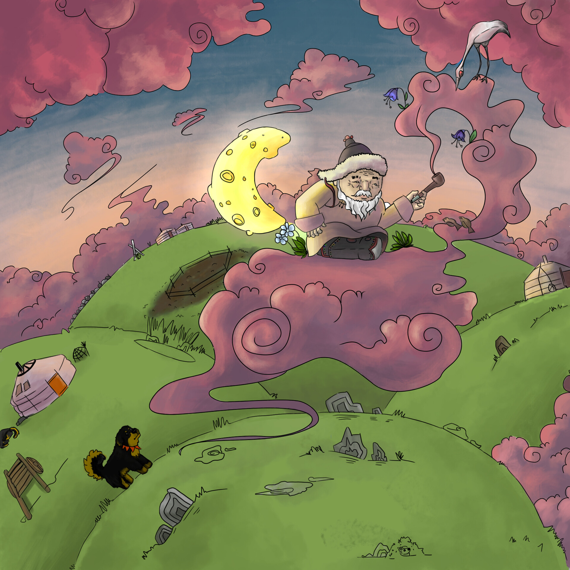 ArtStation - Old moon grandfa