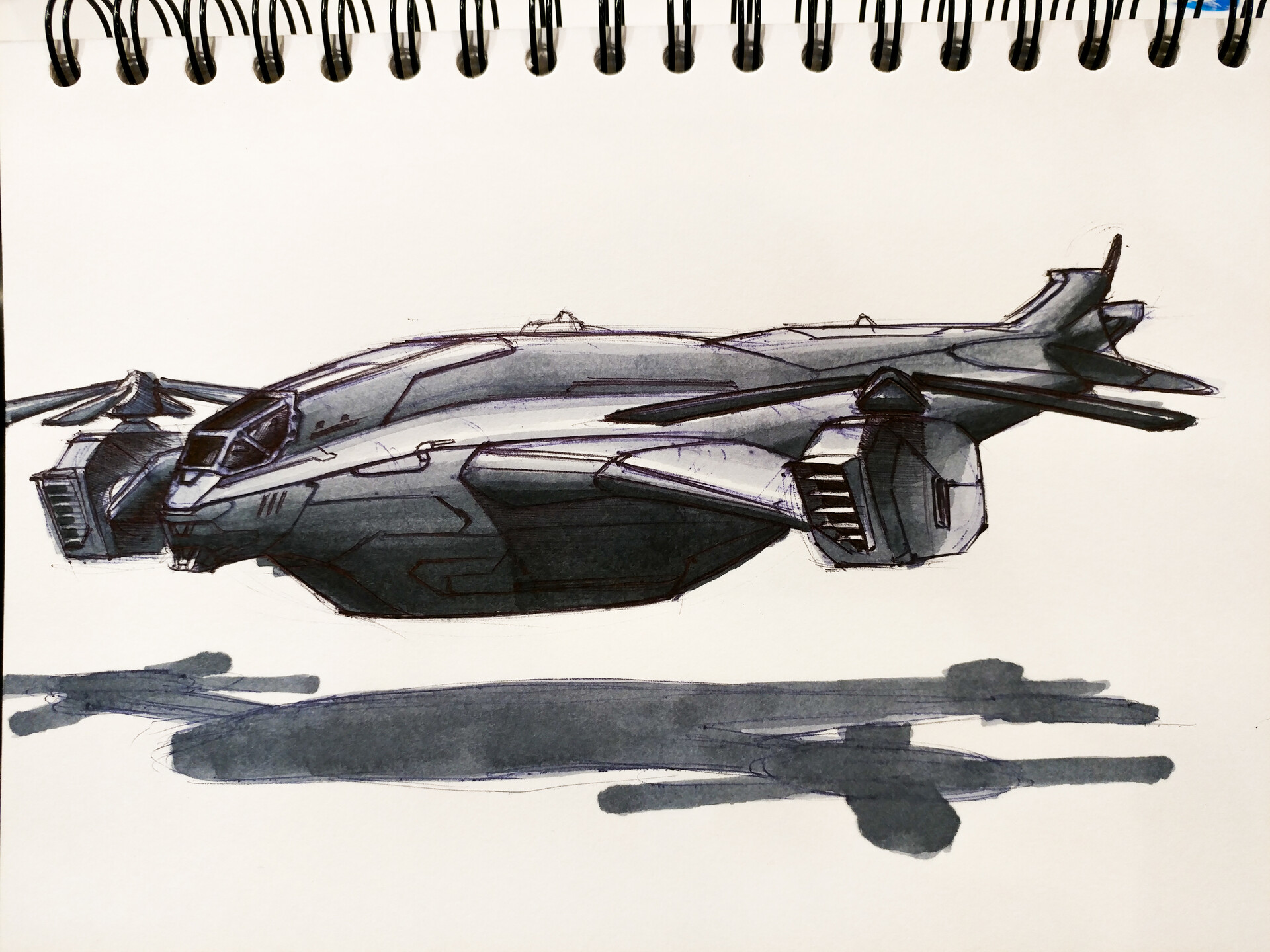 ArtStation - Airplane concept sketch