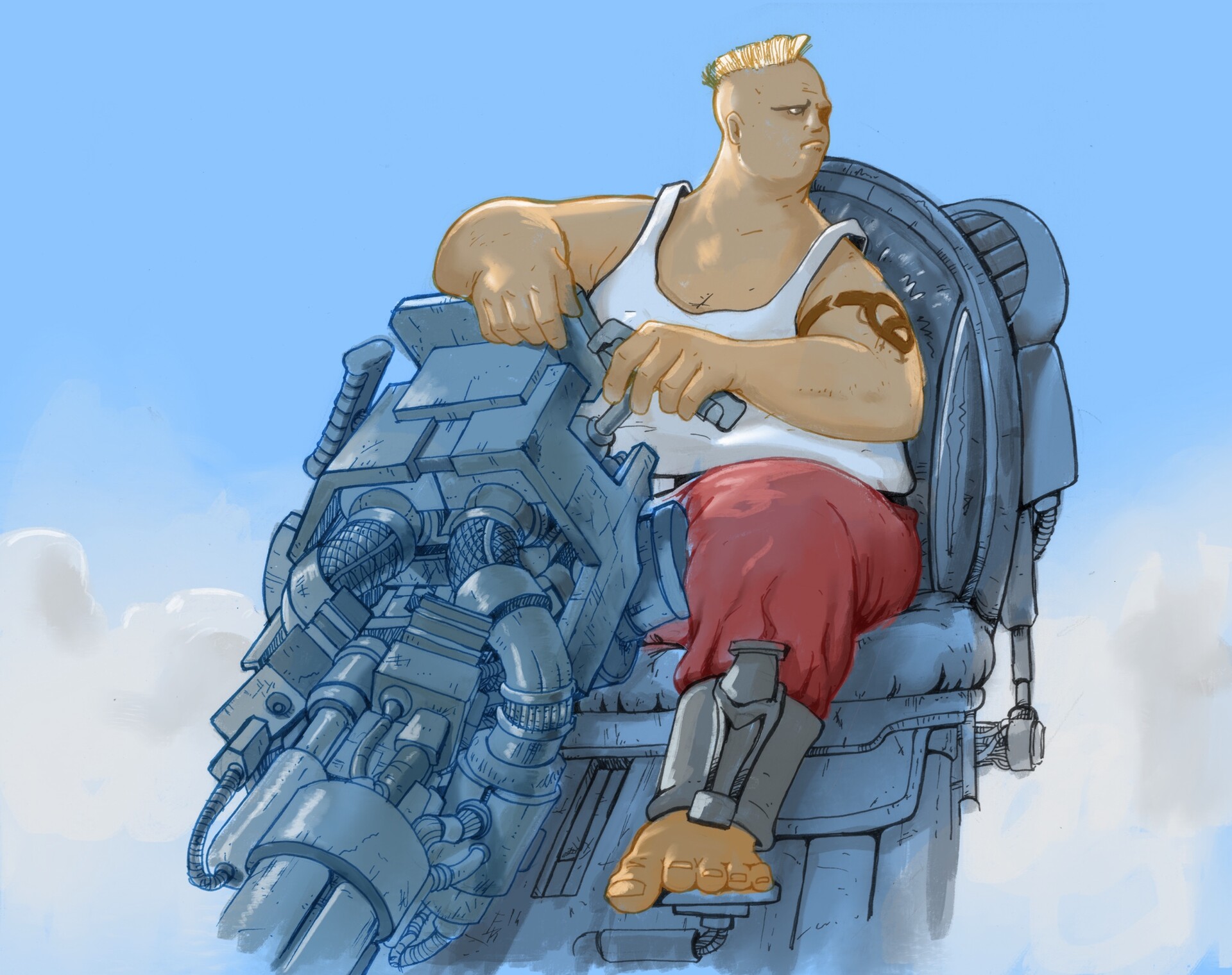 ArtStation - Air force gunner.