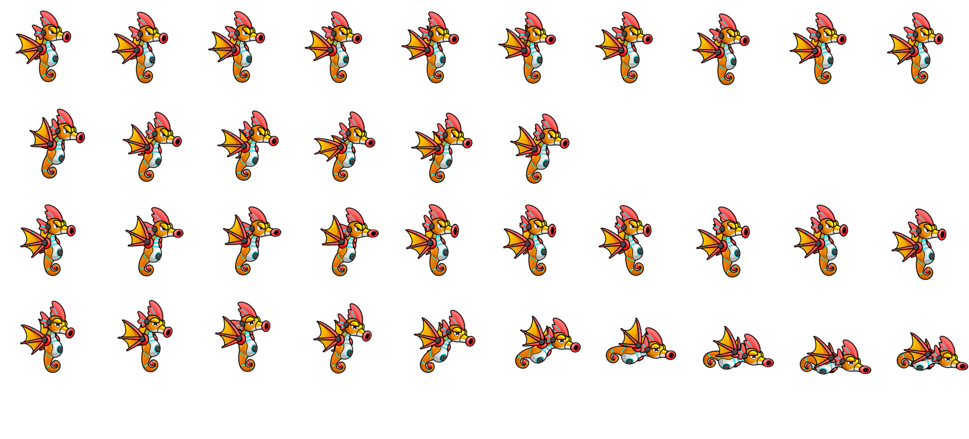 Blaziken Sprite Sheet