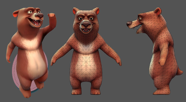 Noman Aslam - cartoon animals 3d model animated