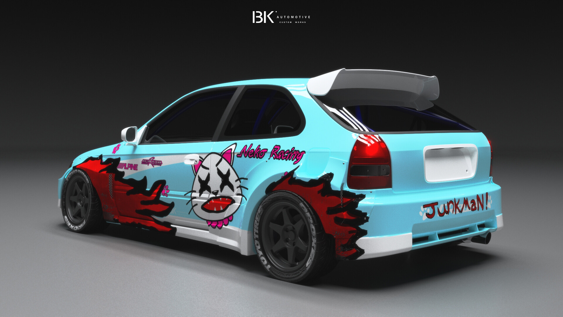 BRIAN KIM DESIGNS - Honda Civic EK9 "NFS Underground" Custom Concept
