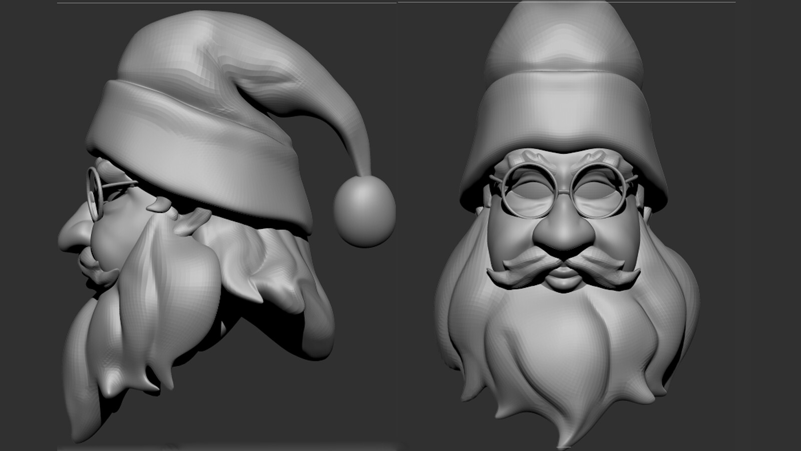 ArtStation - Santa Clause Sculpting