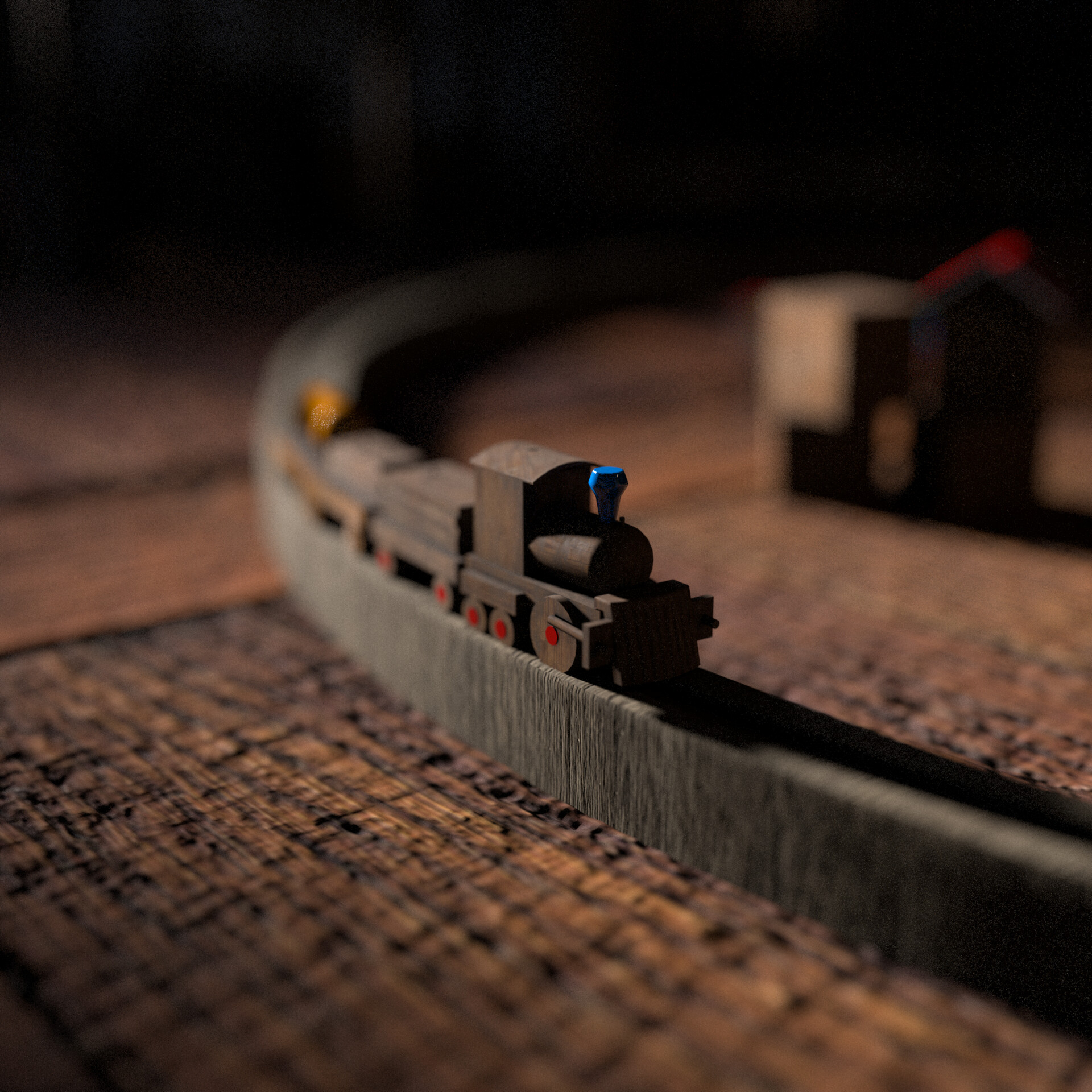 ArtStation - Wooden Toy Train