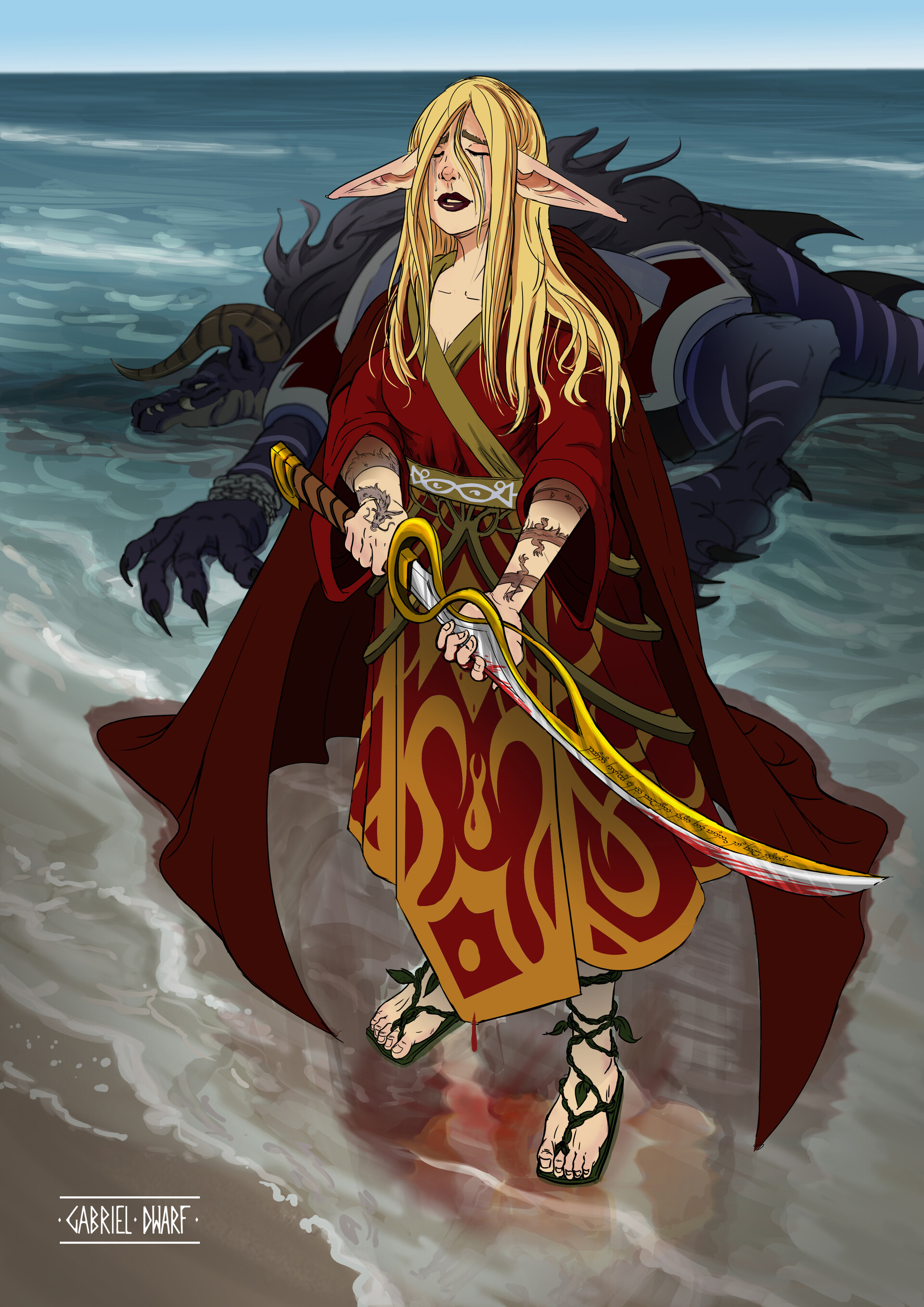 ArtStation - Elf Warrior