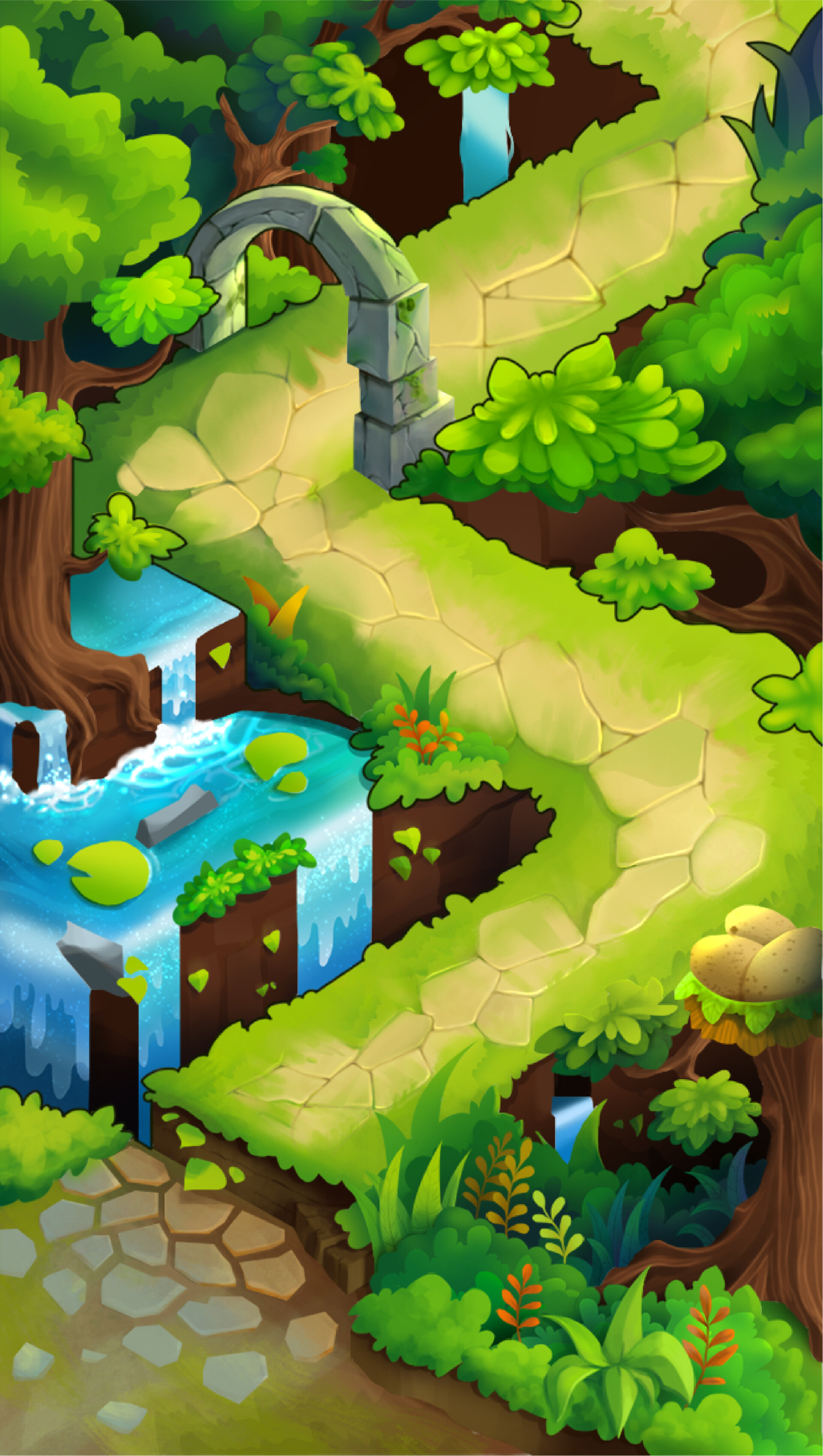 Pinkpearl Dinh - Jungle's Maze Background