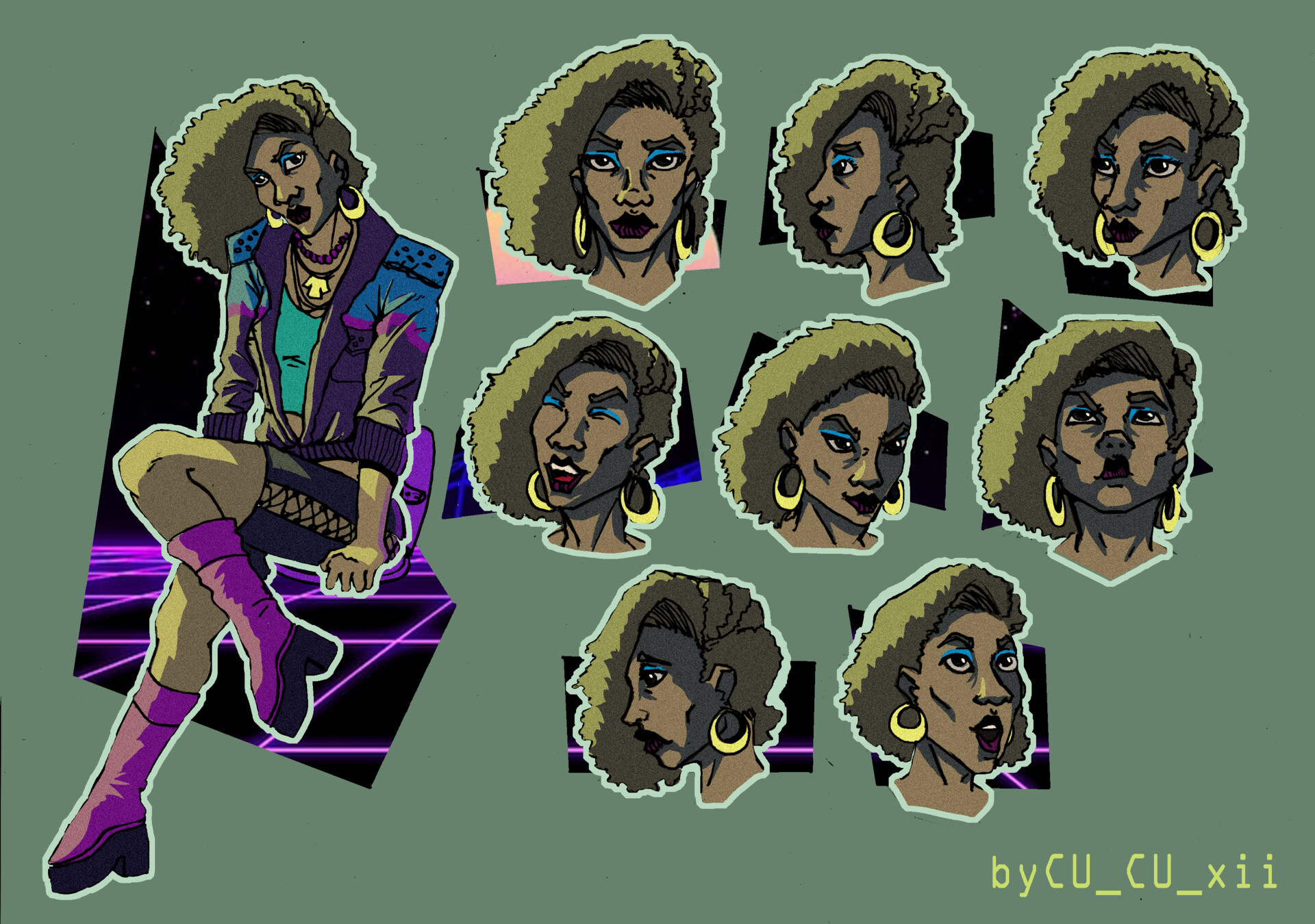 ArtStation - 80s Inspired Character Design