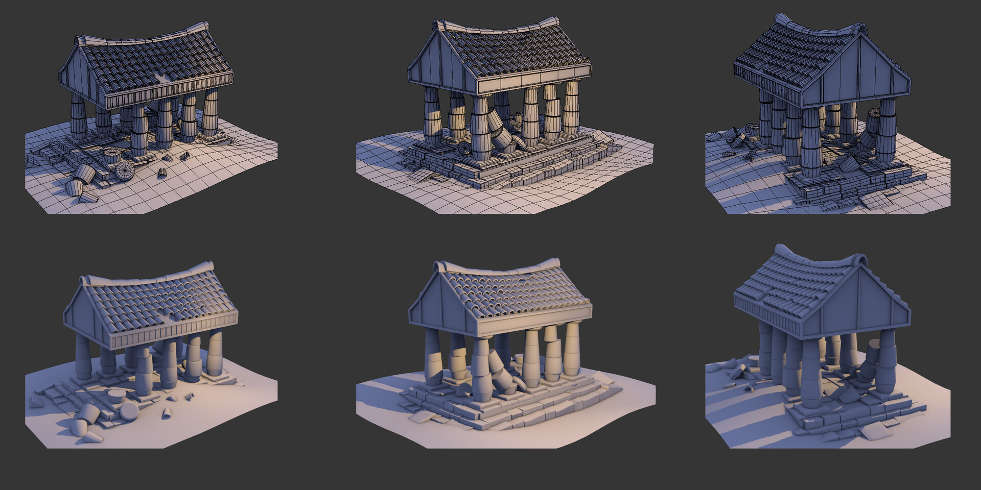 ArtStation - 3D temple exercise