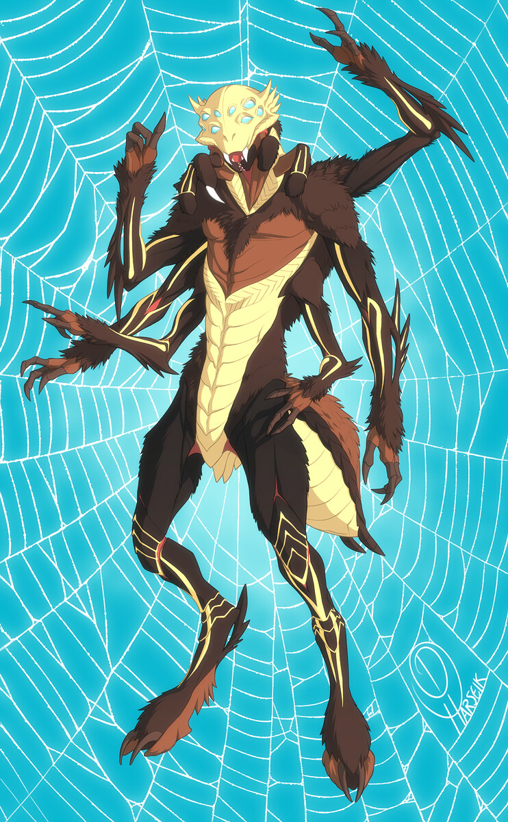 ArtStation - Ma'tharak the Skeleton Tarantula