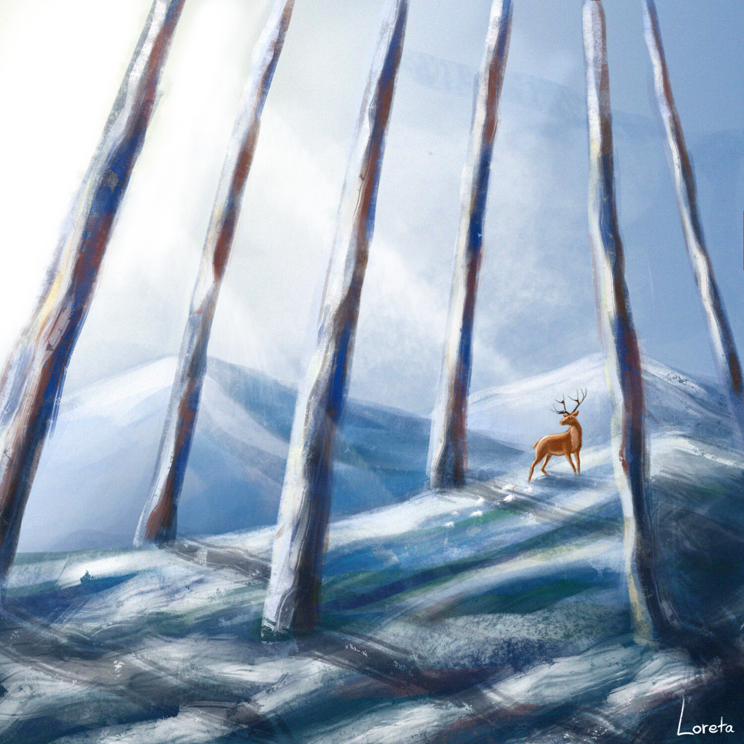 ArtStation - Winter landscape 1