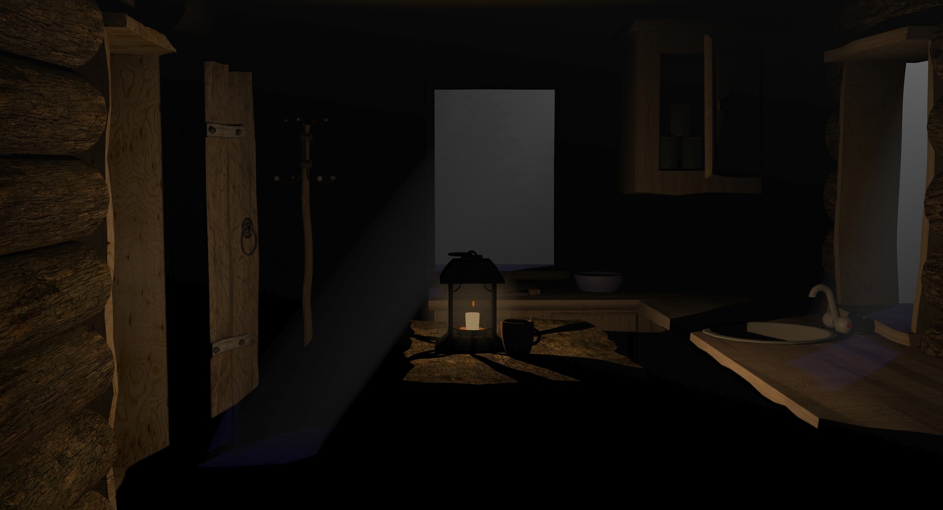 ArtStation - Log cabin.