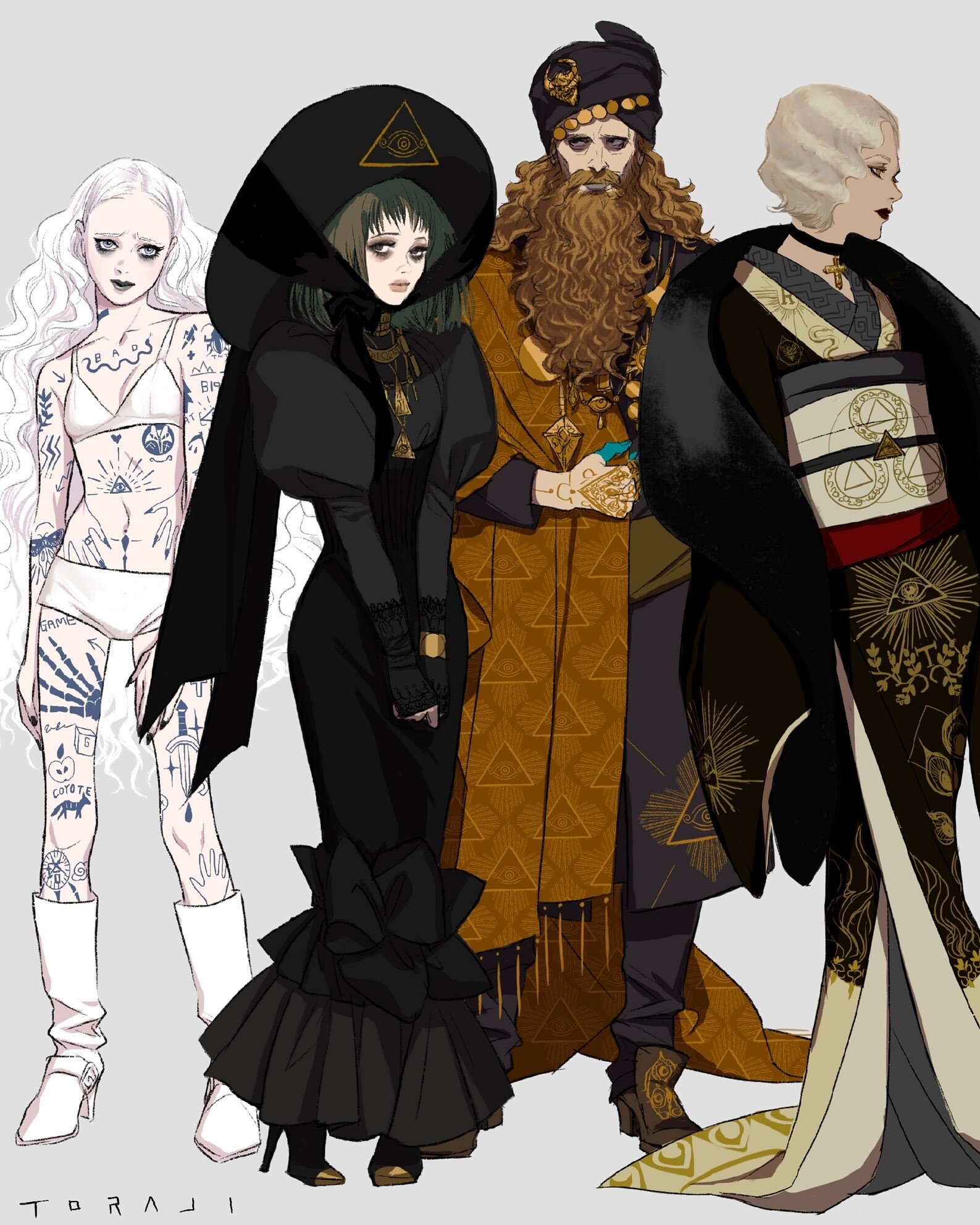 Toraji - Costume idea sketch 3