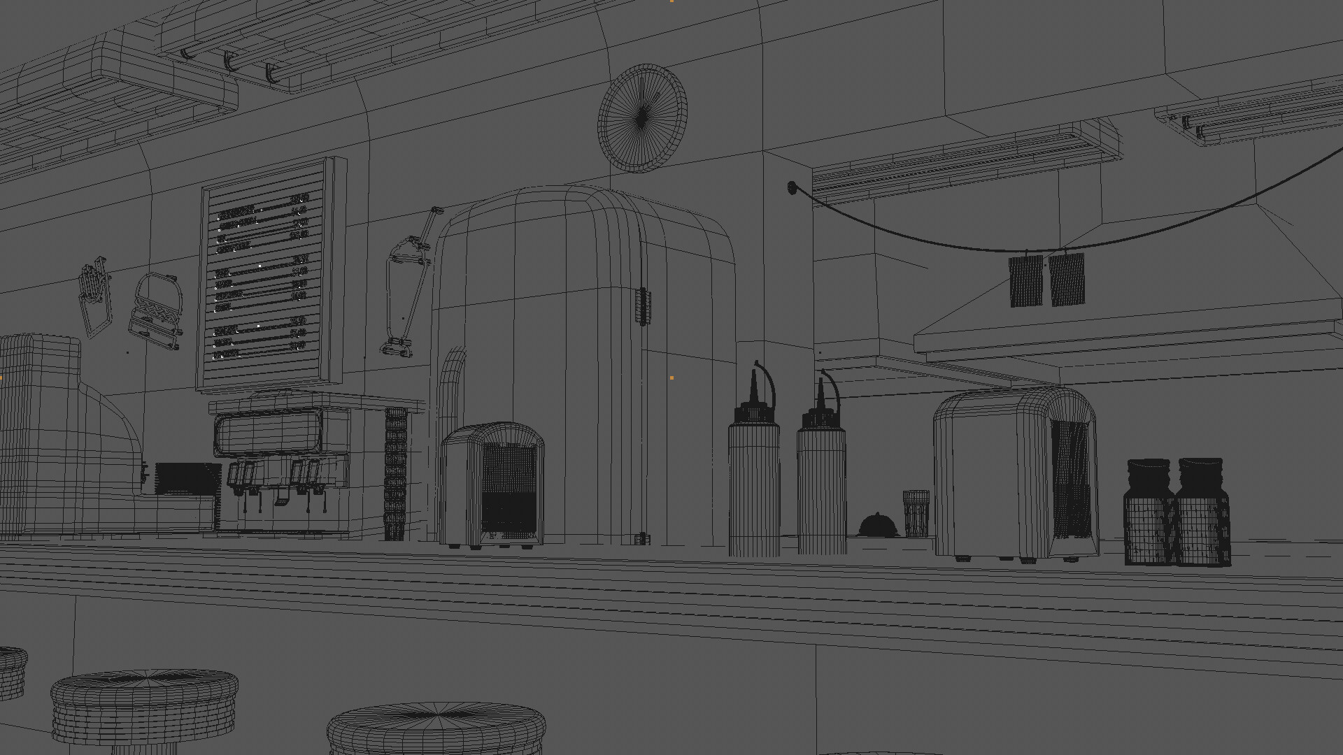 Tiago Scaff - Ron's Diner - Enviroment Project