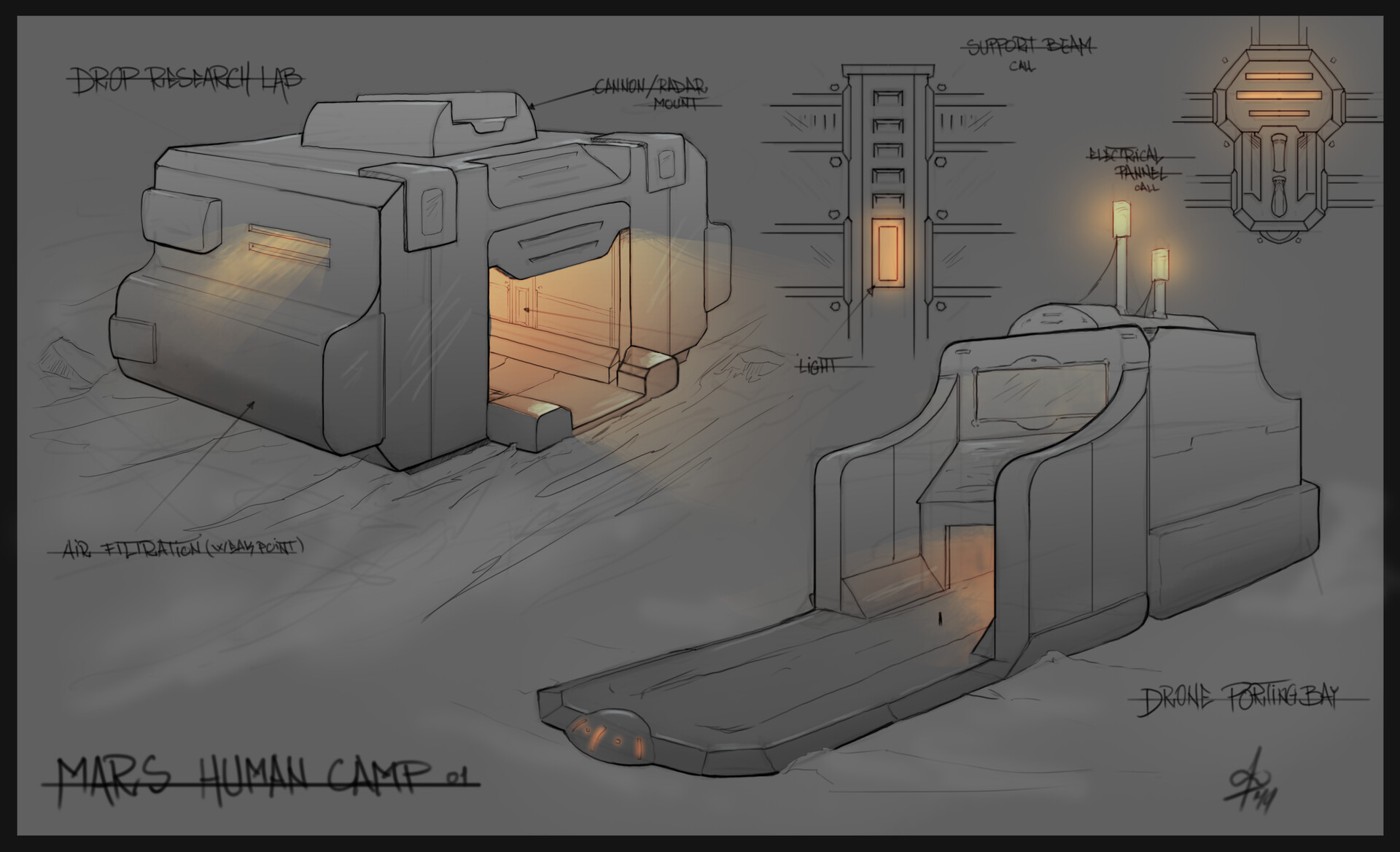 ArtStation - Mars base