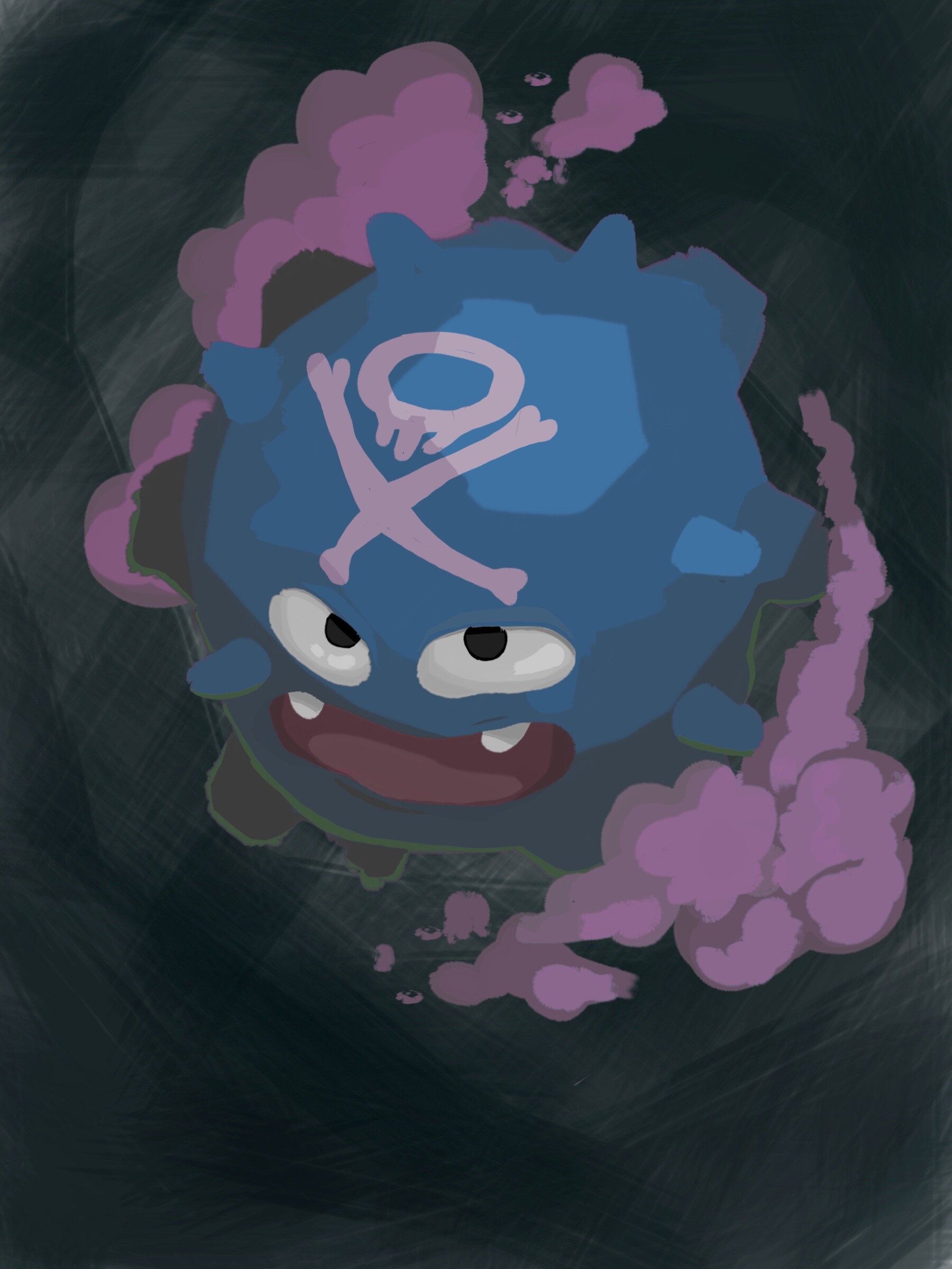 ArtStation - Shiny Gen 1 Koffing Commission