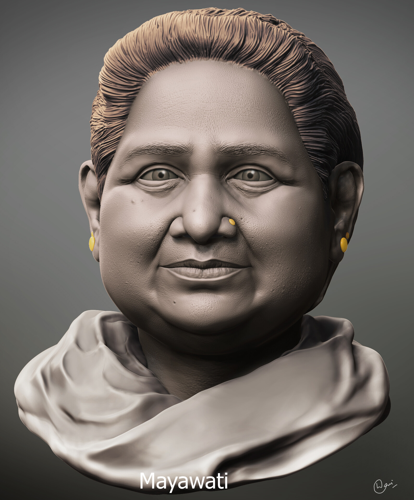 ArtStation - Mayawati (Indian Politician)