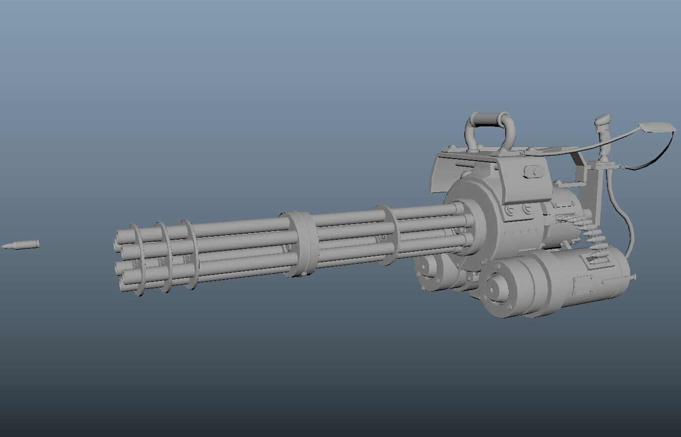 ArtStation - Minigun Prototype
