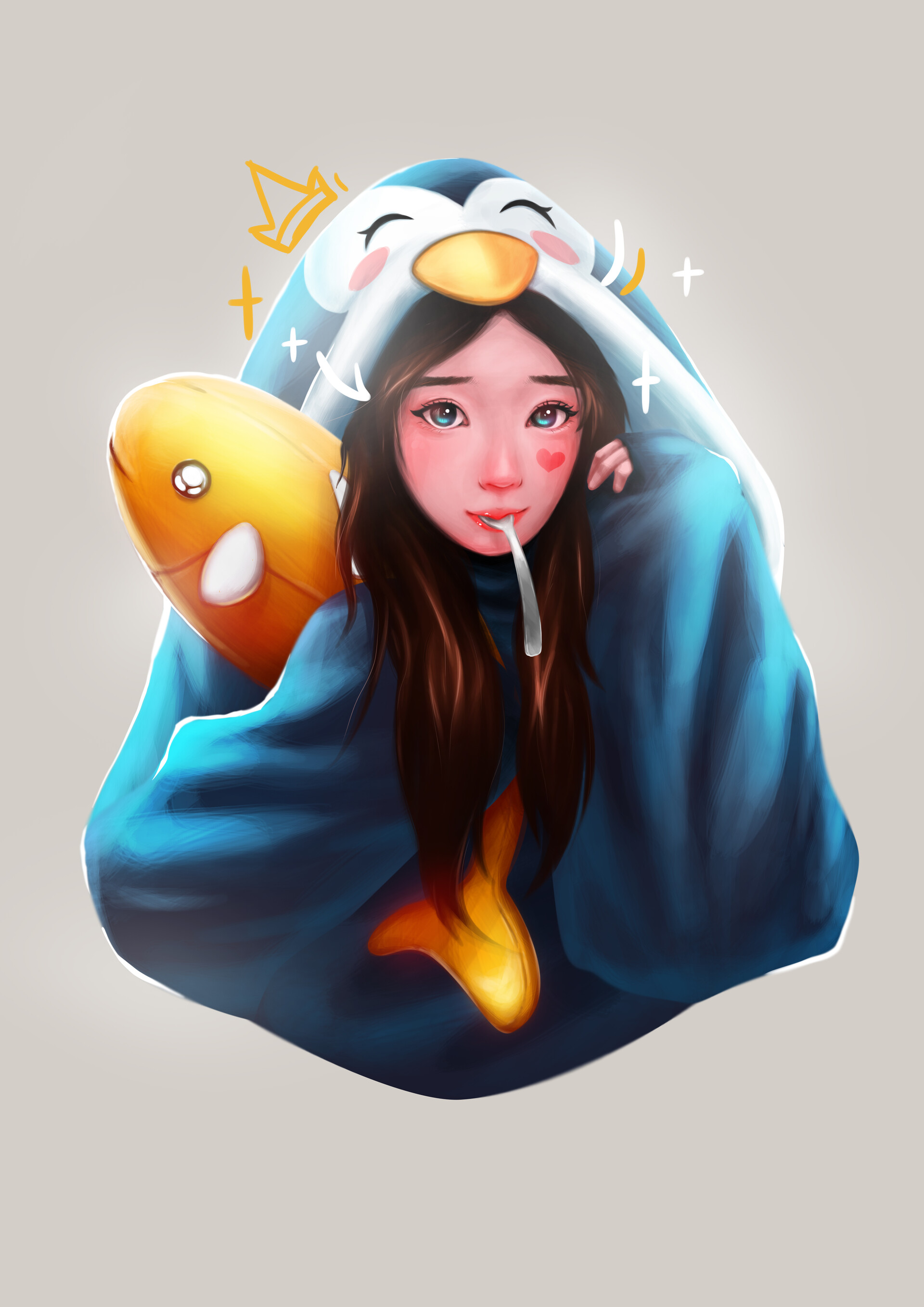 ArtStation - Penguin Girl