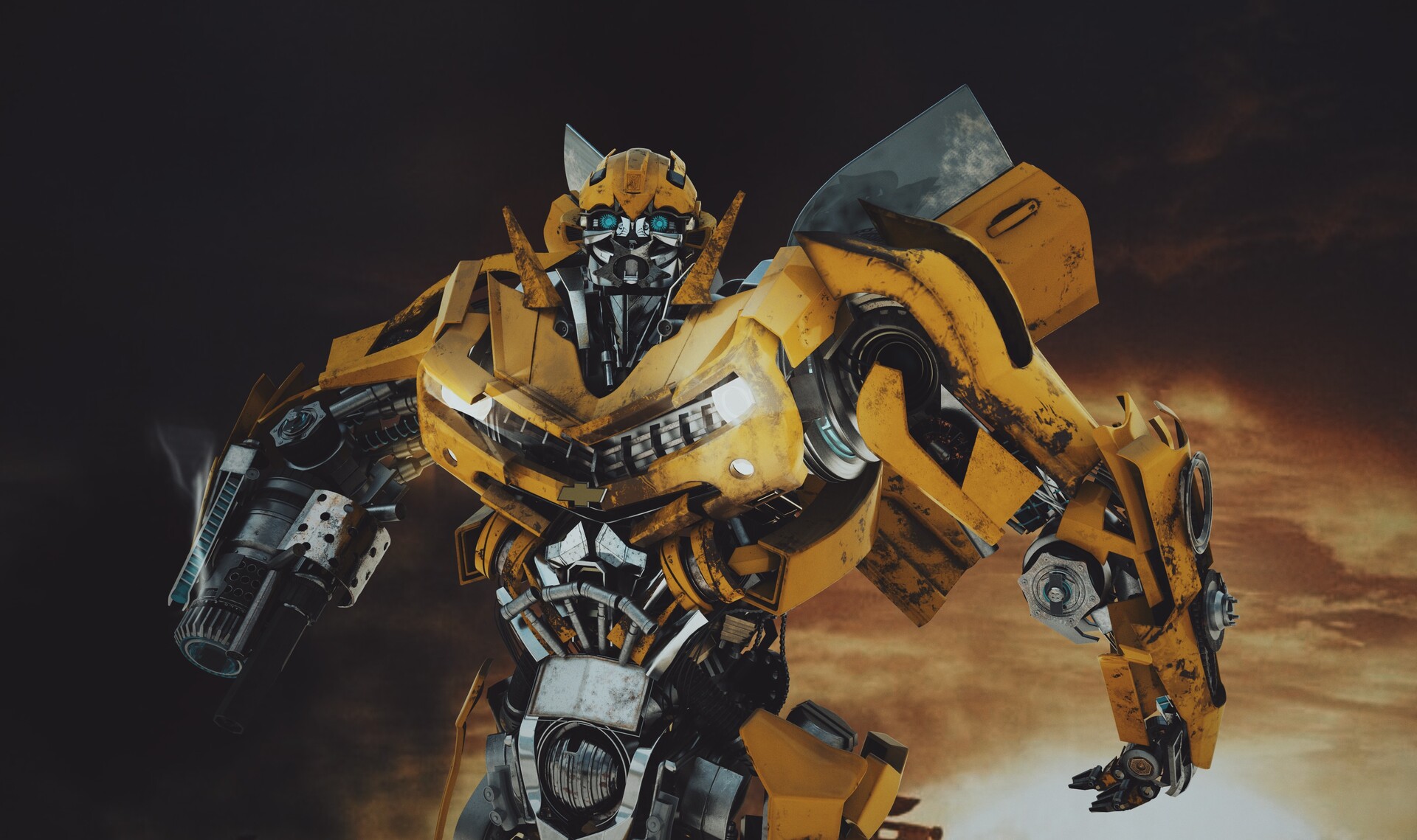 ArtStation - 【3D MODEL】TRANSFORMERS/Bumblebee